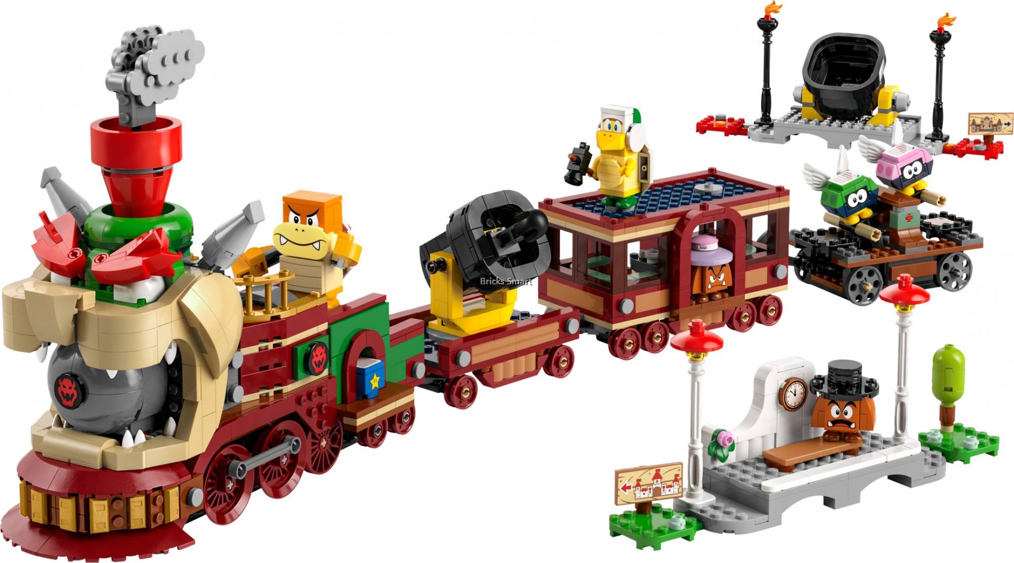 LEGO 71437 Super Mario The Bowser Express Train Building Toy Set