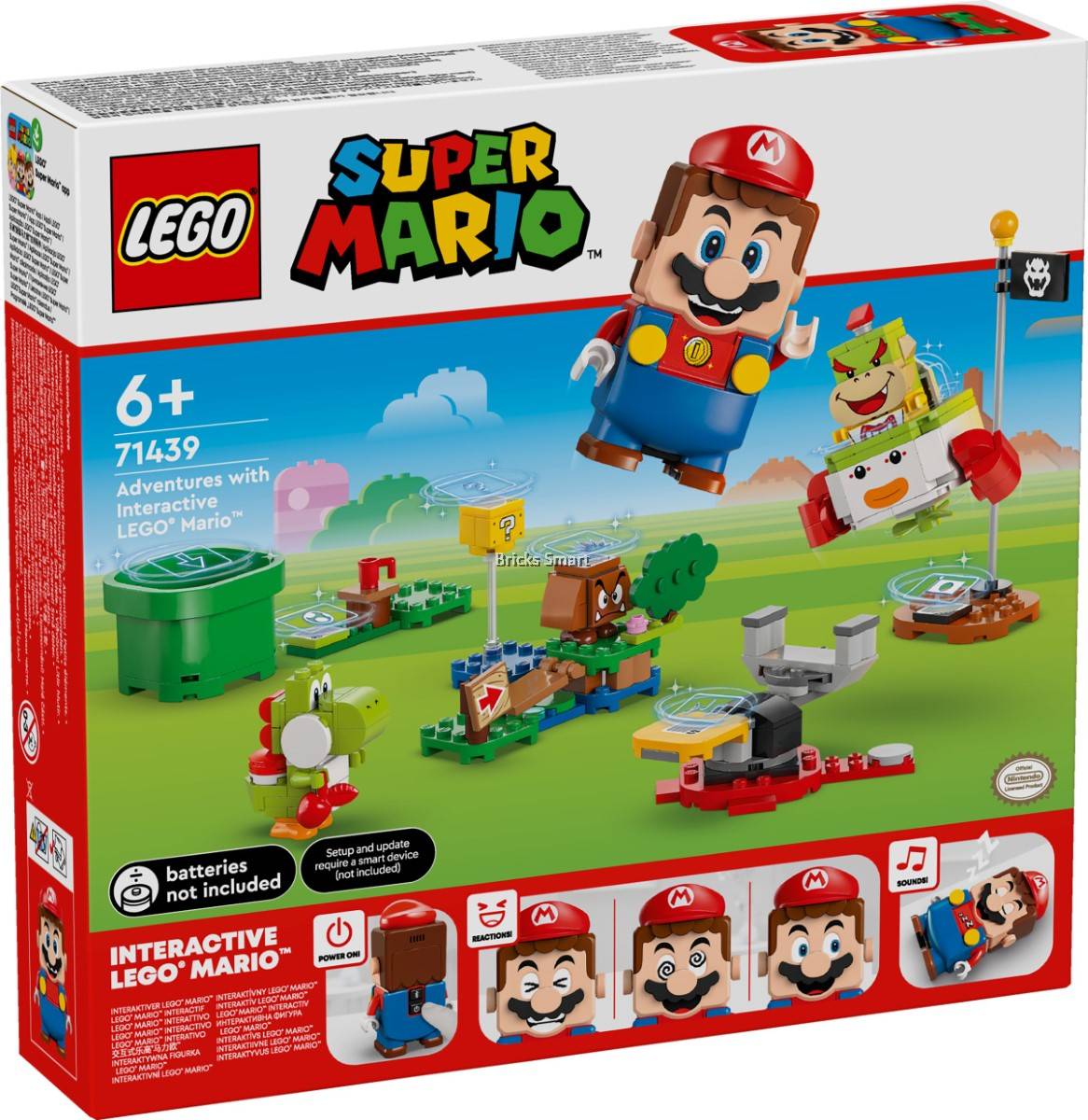LEGO 71439 Super Mario Adventures with Interactive LEGO Mario Building ...