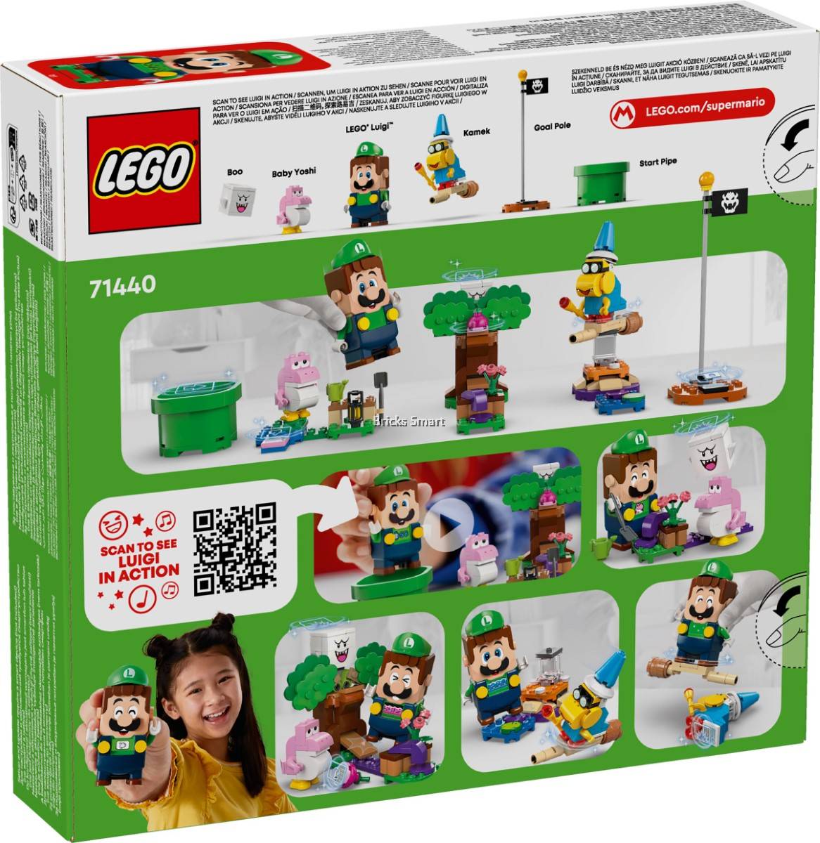 LEGO 71440 Super Mario Adventures with Interactive LEGO Luigi Building ...
