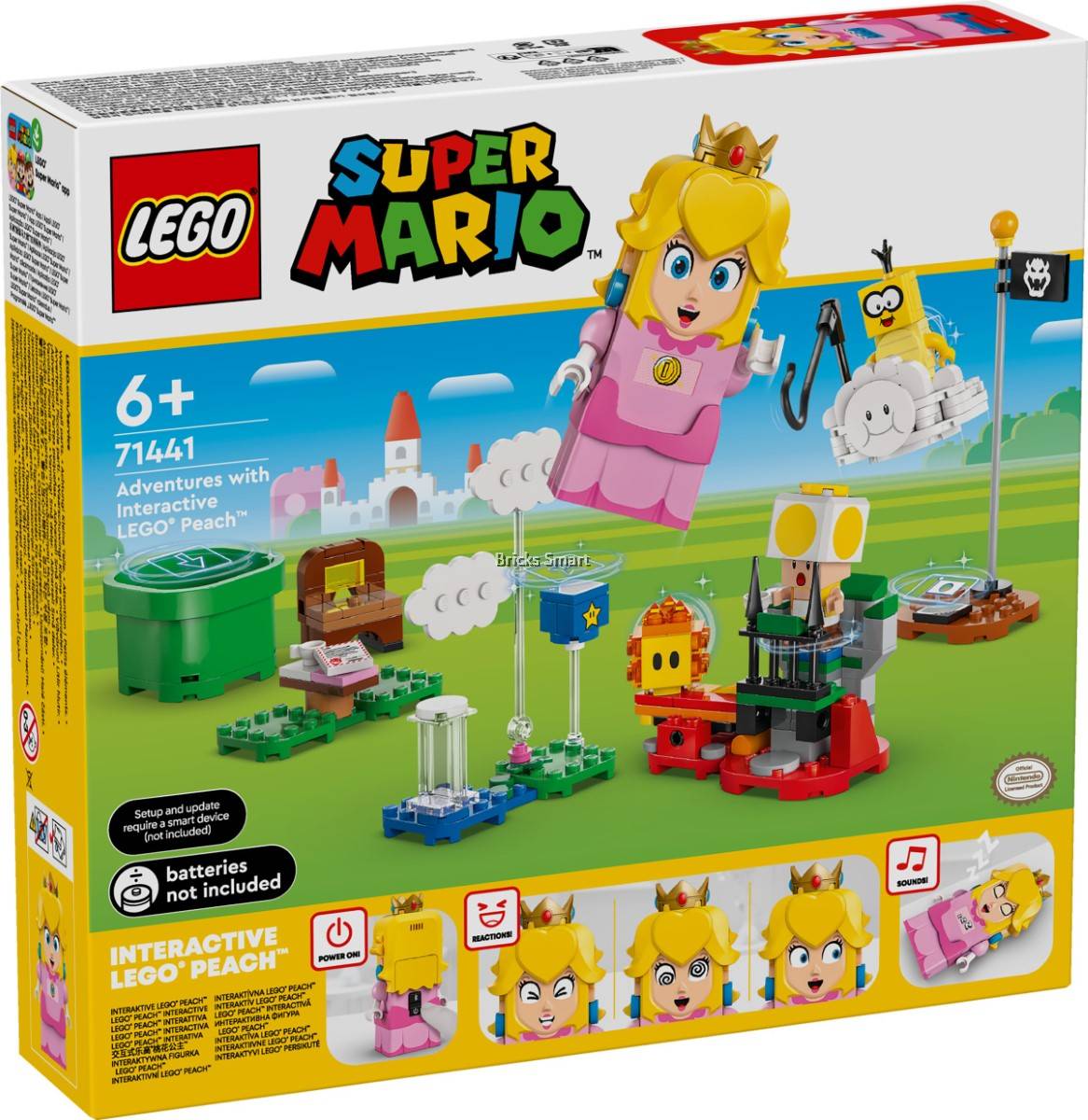 LEGO 71441 Super Mario Adventures with Interactive LEGO Peach Building ...