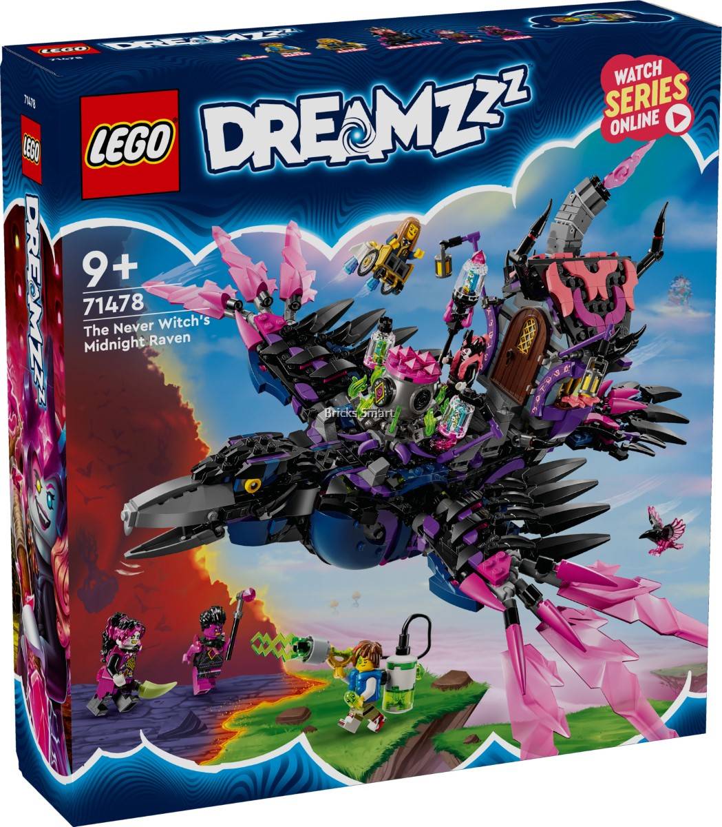 LEGO 71478 DREAMZzz The Never Witch's Midnight Raven Building Toy Set