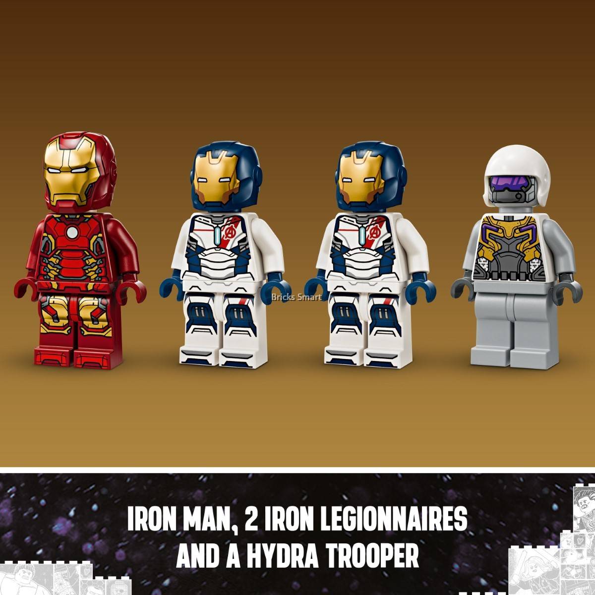 LEGO 76288 Marvel Iron Man & Iron Legion vs. Hydra Soldier Building Toy Set