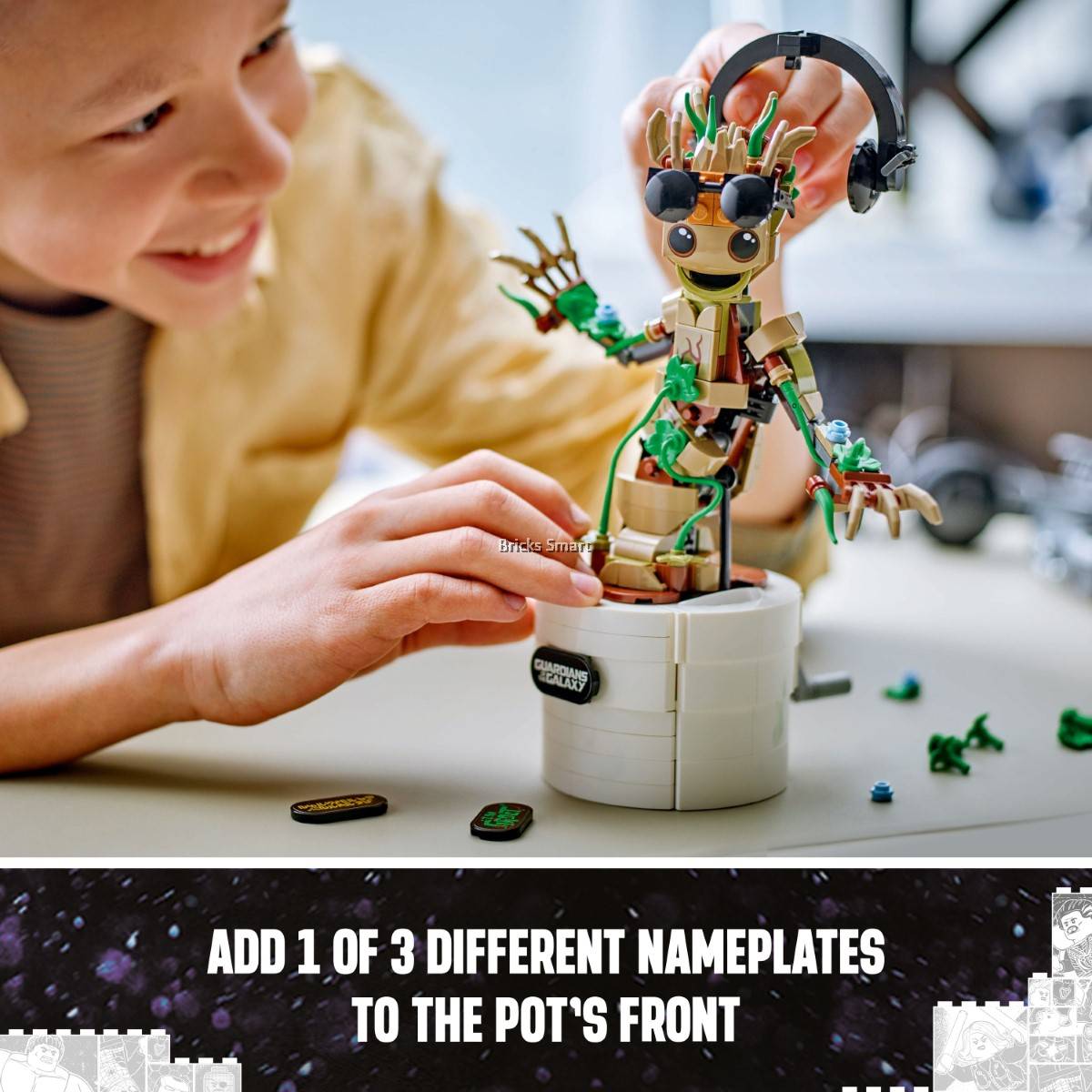 LEGO 76297 Marvel Dancing Groot Building Toy Set