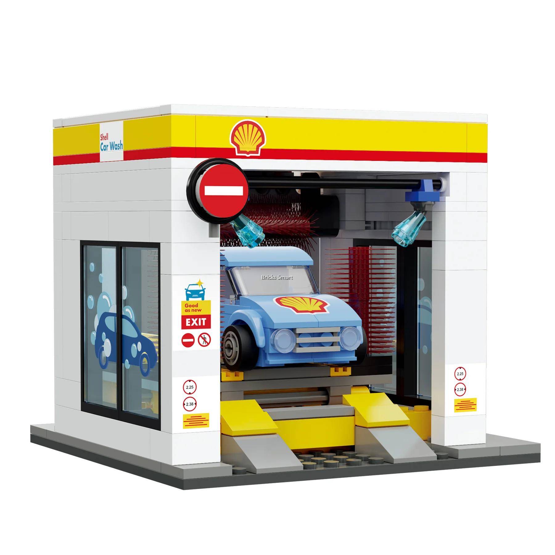 CaDA Shell Car Wash C66030W Block Toy Set (294 Pieces)