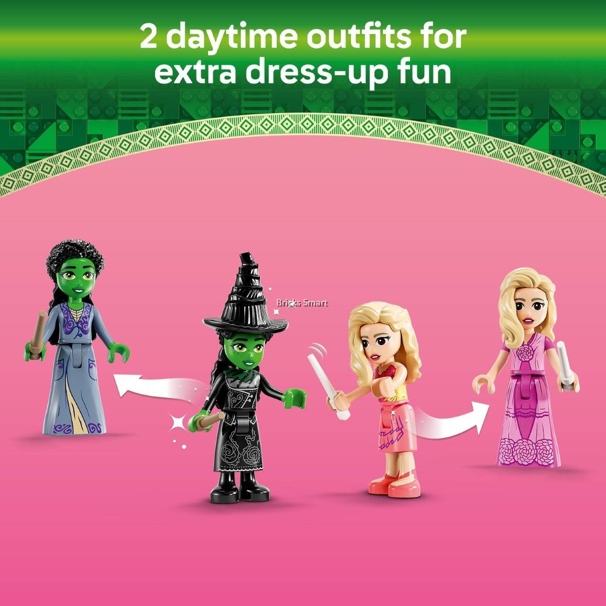 LEGO 75683 Wicked Glinda & Elphaba's Dormitory Building Toy Set (740 ...