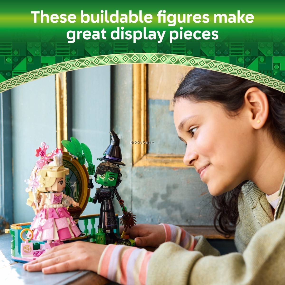 LEGO 75682 Wicked Elphaba & Glinda Figures Building Toy Set (558 Pieces)
