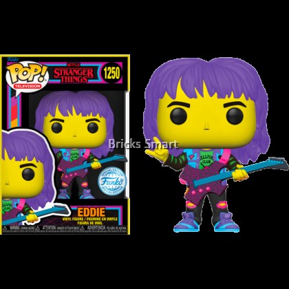 Funko Pop! TV: Stranger Things - Eddie With Guitar (Blacklight ...