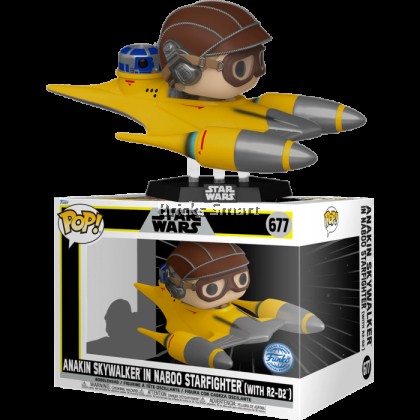 Funko Pop! Rides Super Deluxe: Star Wars - Anakin in Naboo Starfighter ...