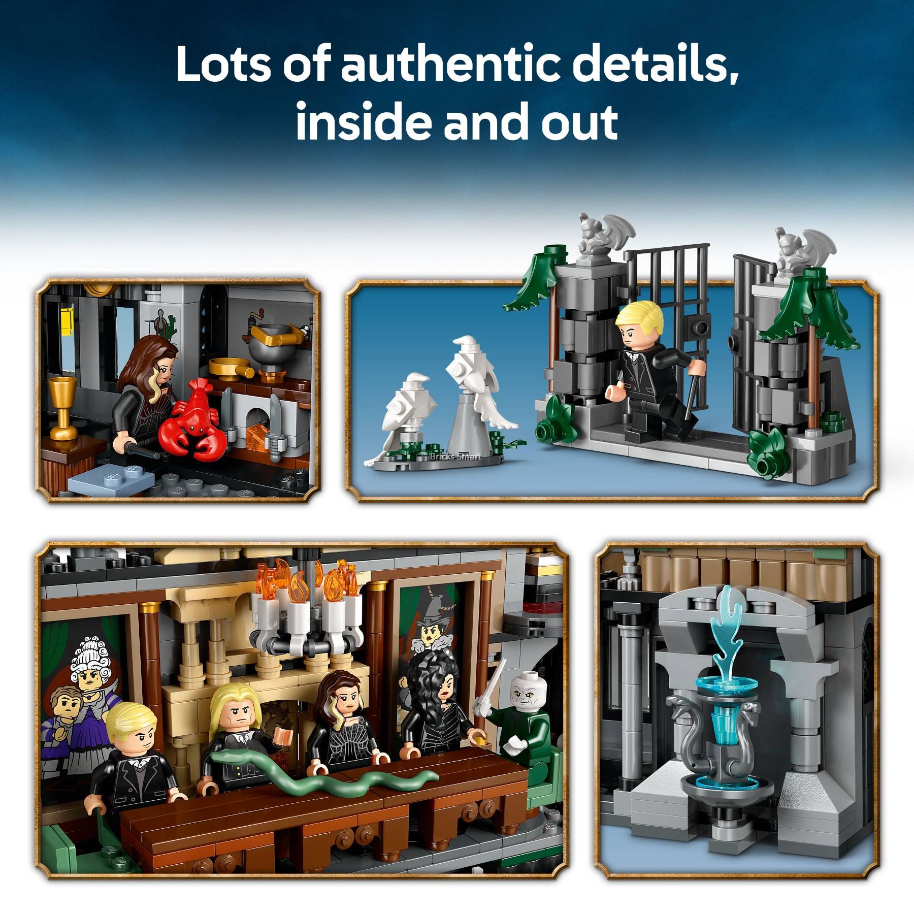 LEGO 76453 Harry Potter Malfoy Manor Building Toy Set (1601 Pieces)