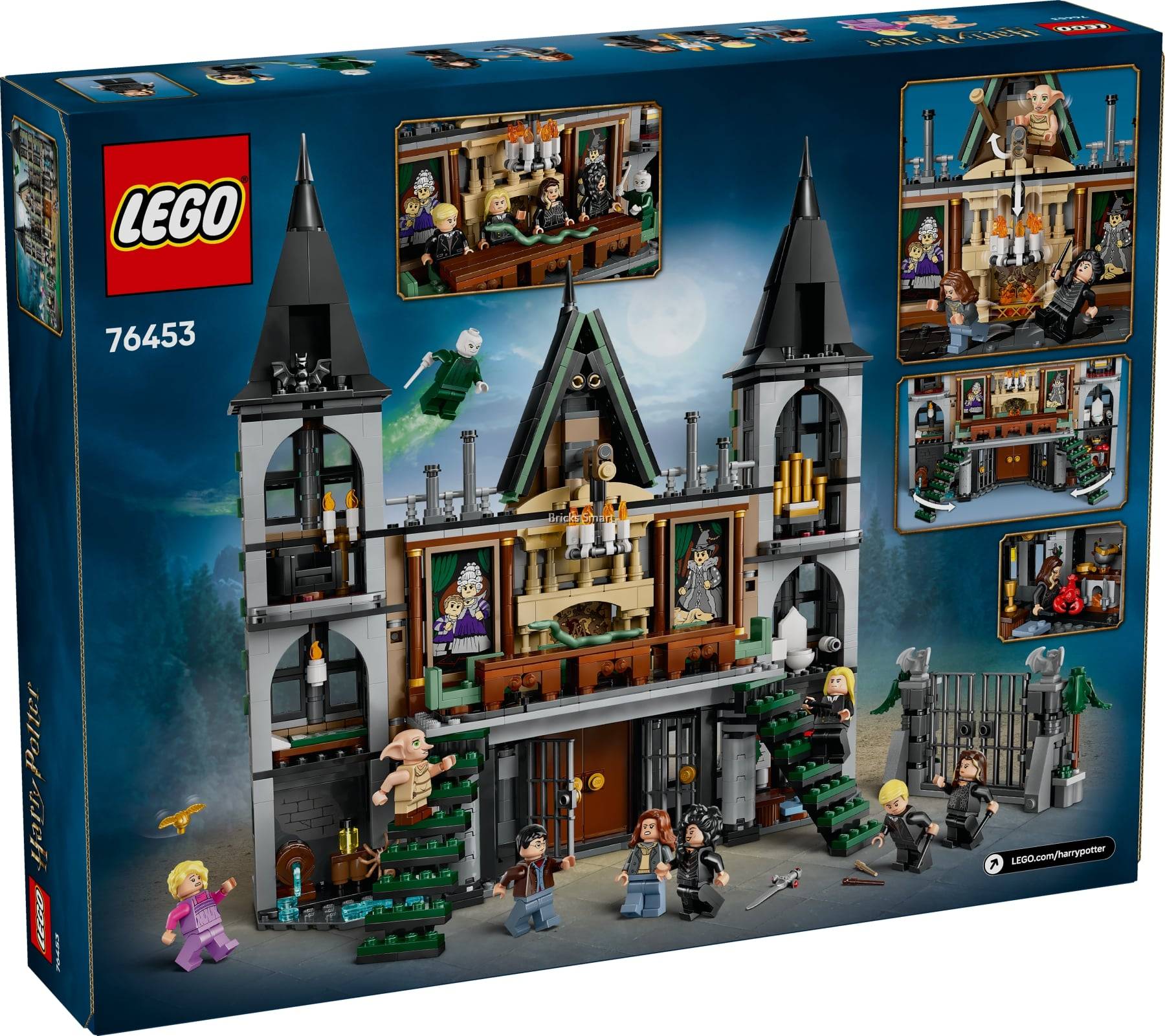 LEGO 76453 Harry Potter Malfoy Manor Building Toy Set (1601 Pieces)