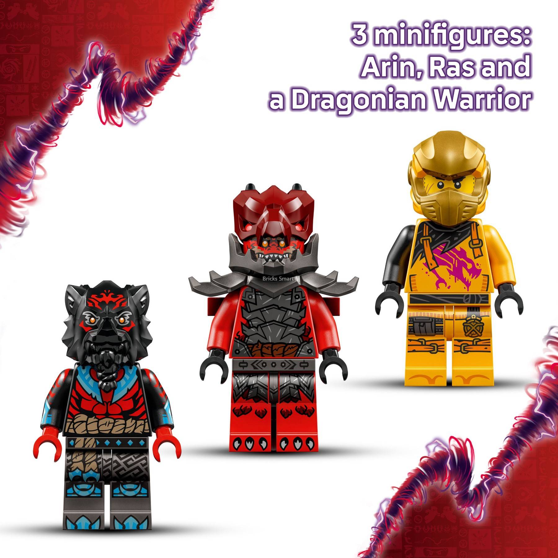 LEGO 71833 Ninjago Ras and Arin's Super Storm Jet Building Toy Set (510 ...