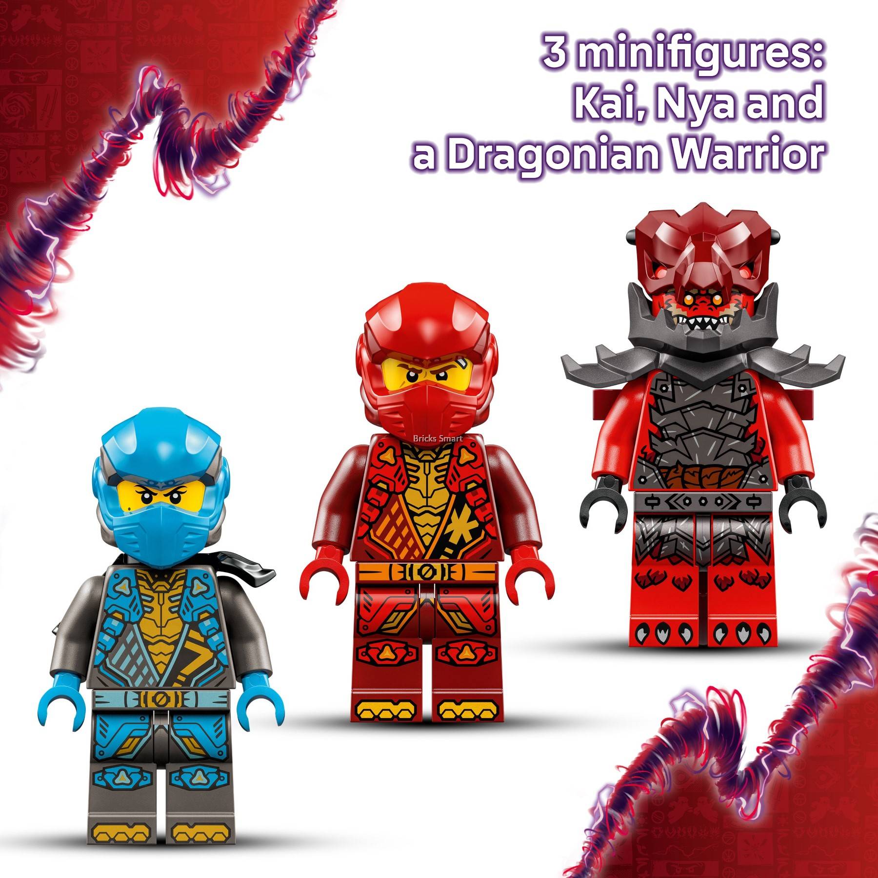 LEGO 71830 Ninjago Kai's Mech Storm Rider Building Toy Set (333 Pieces)