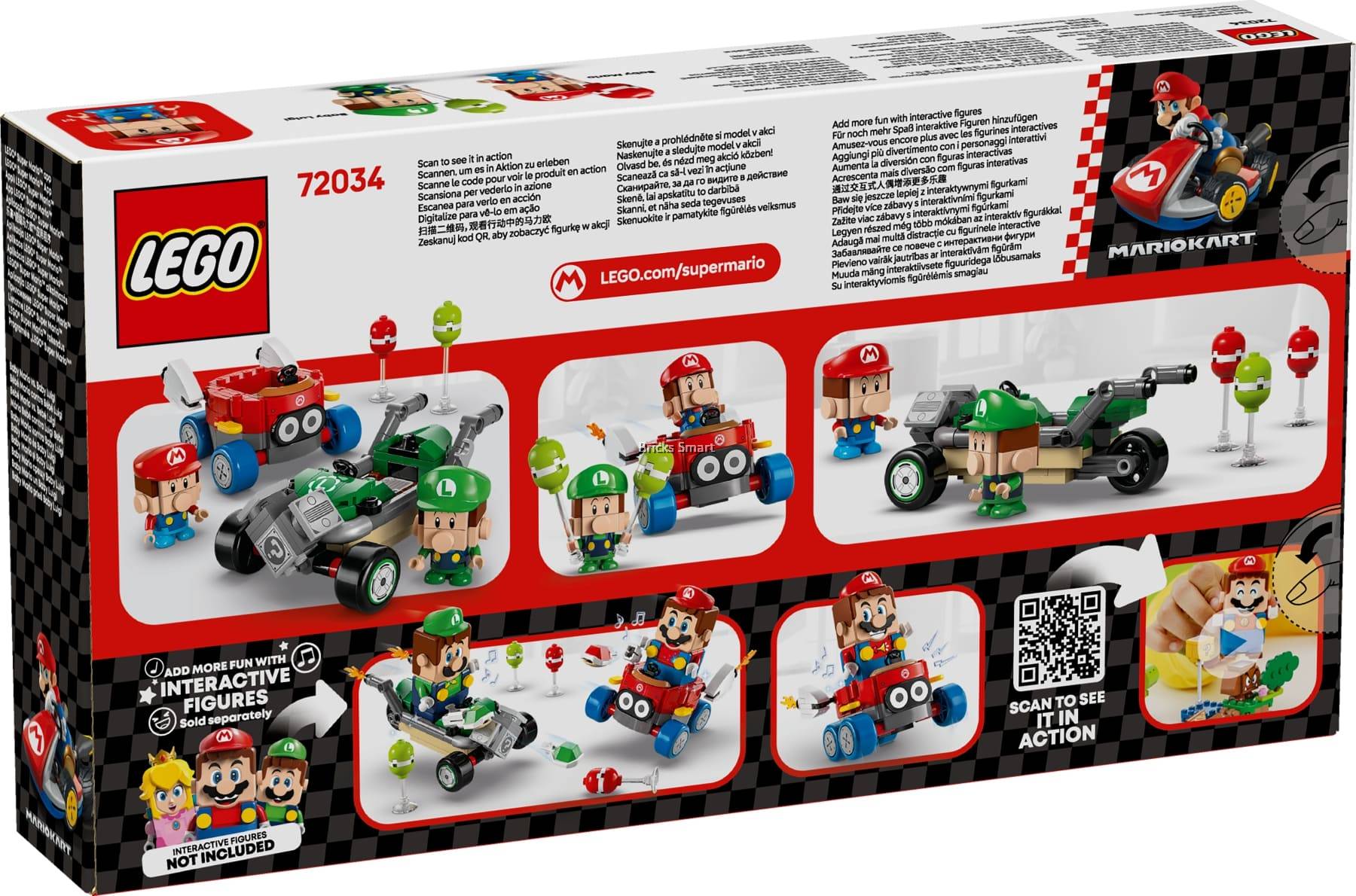 LEGO 72034 Super Mario Kart – Baby Mario vs. Baby Luigi Building Toy ...