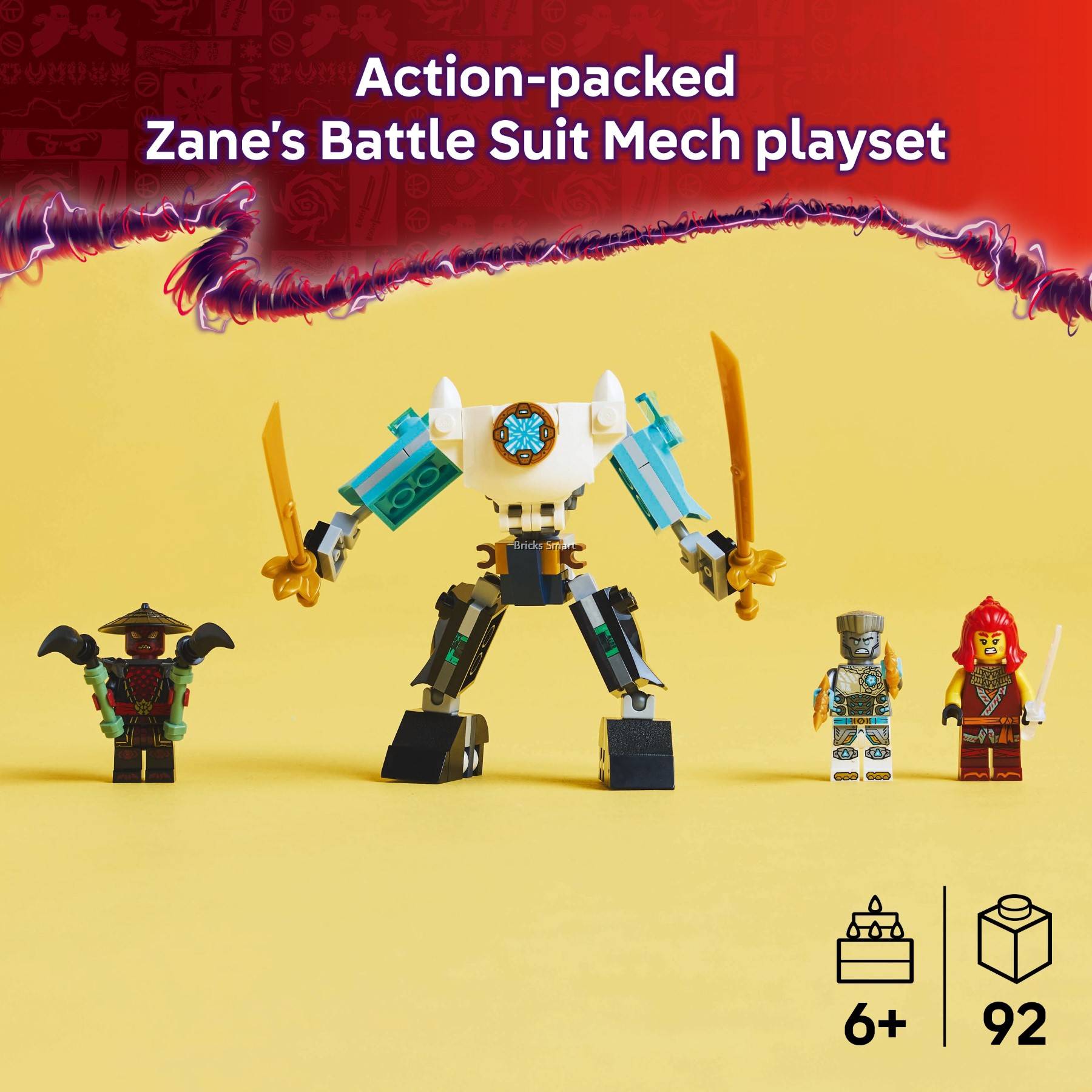 LEGO Ninjago Zane S Battle Suit Mech Building Toy Set Pieces