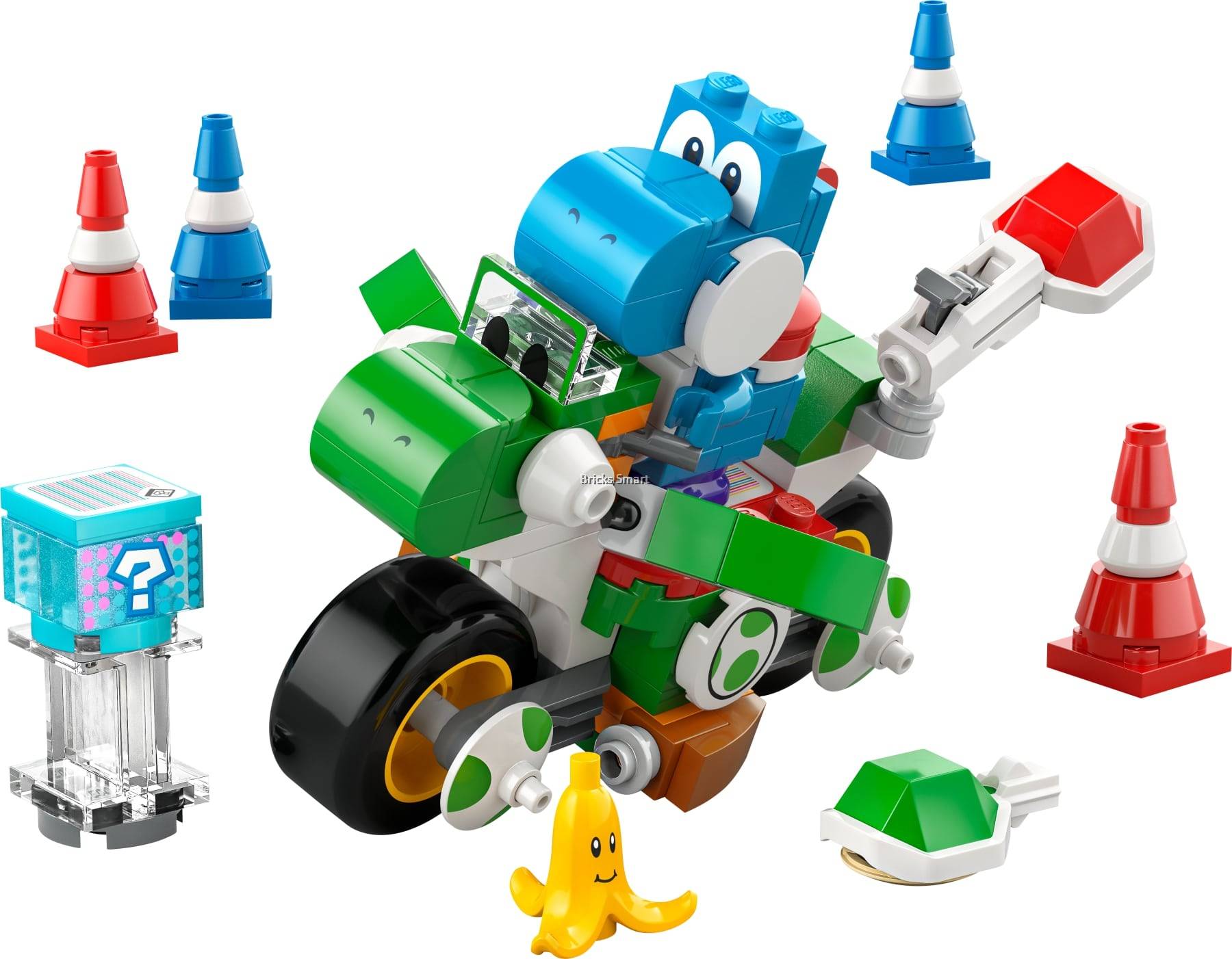 LEGO 72031 Super Mario Kart – Yoshi Bike Building Toy Set (133 Pieces)