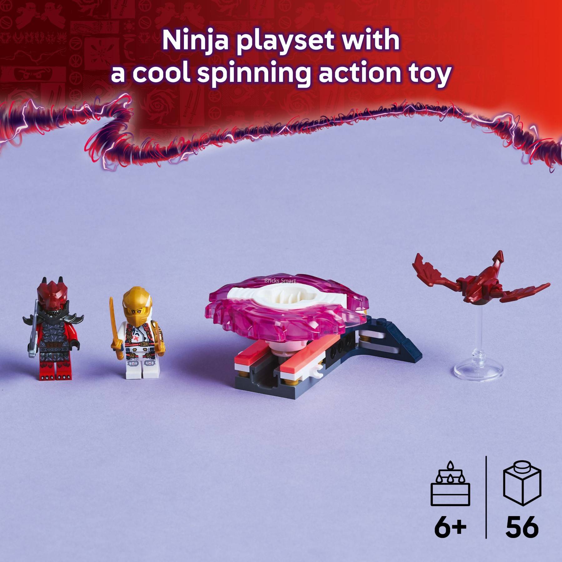 LEGO 71824 Ninjago Sora's Dragon Spinjitzu Spinner Building Toy Set (56 ...