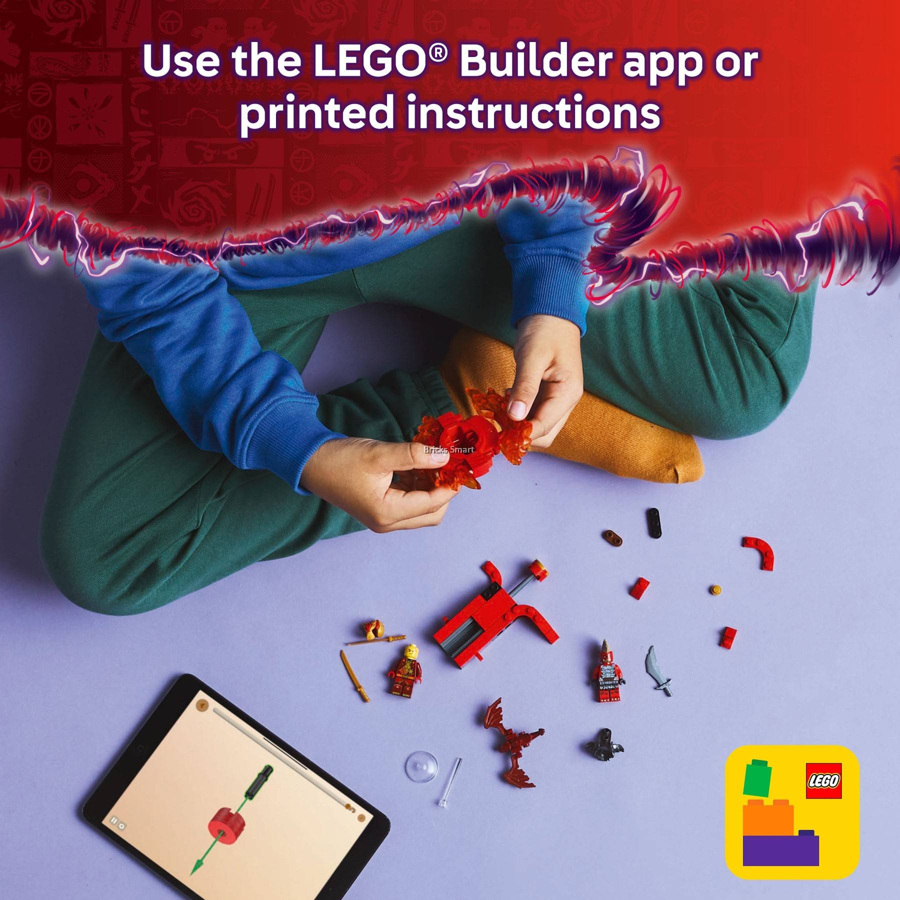 LEGO 71823 Ninjago Kai's Dragon Spinjitzu Spinner Building Toy Set (54 ...