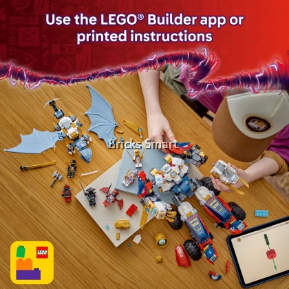 LEGO 71834 Ninjago Zane's Ultra Combiner Mech Building Toy Set (1187 ...