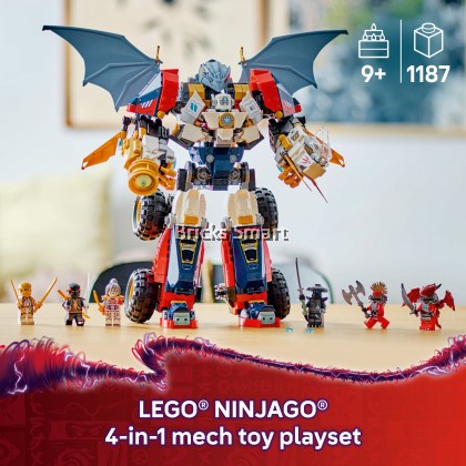 LEGO 71834 Ninjago Zane's Ultra Combiner Mech Building Toy Set (1187 ...