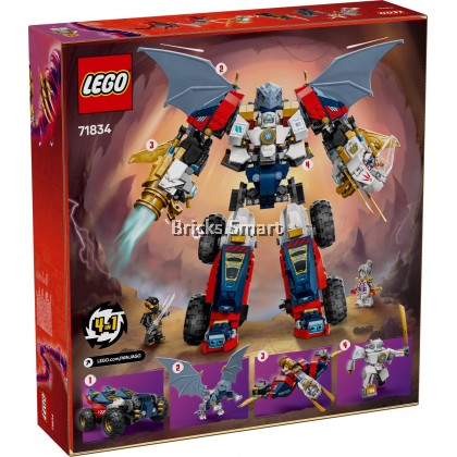 LEGO 71834 Ninjago Zane's Ultra Combiner Mech Building Toy Set (1187 ...