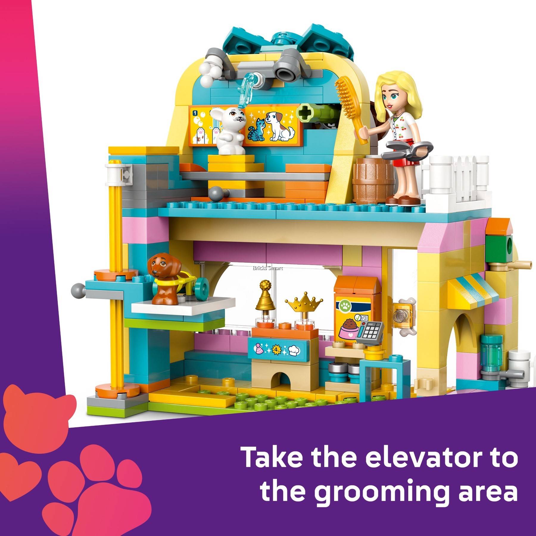 LEGO 42650 LEGO Friends Pet Accessories Shop Building Toy Set (375 Pieces)