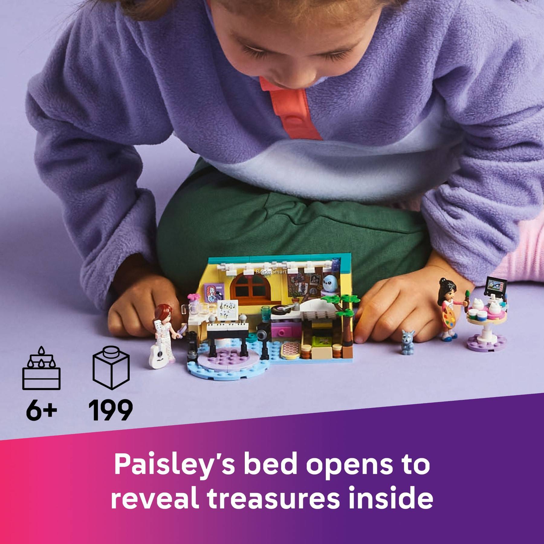 LEGO 42647 LEGO Friends Paisley's Room Building Toy Set (199 Pieces)