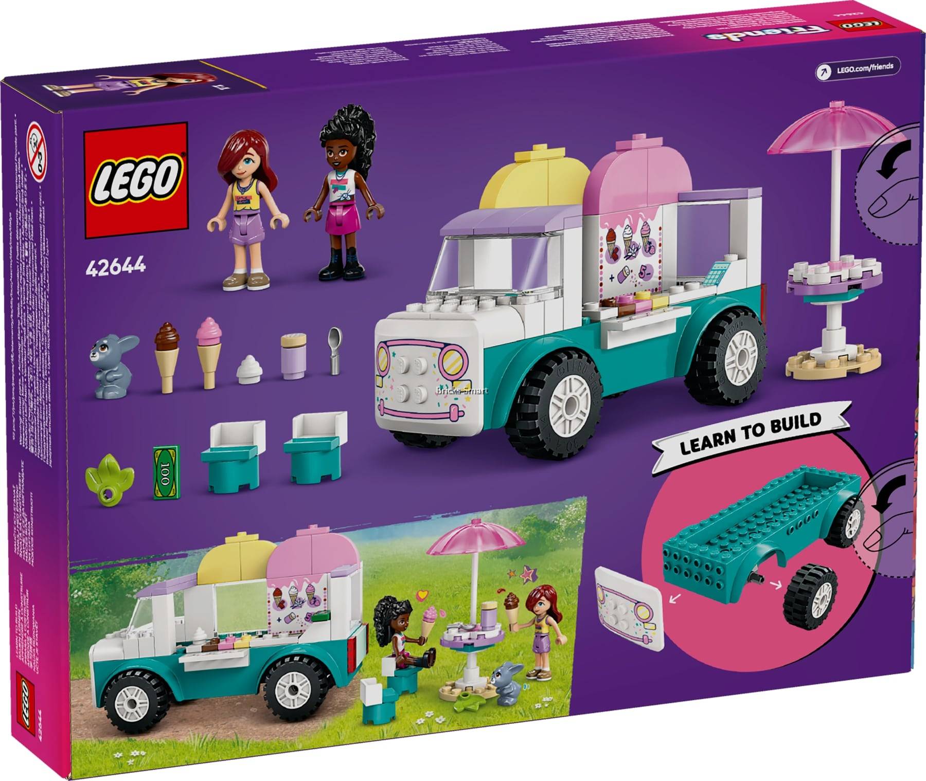LEGO 42644 LEGO Friends Heartlake City Ice Cream Truck Building Toy Set ...