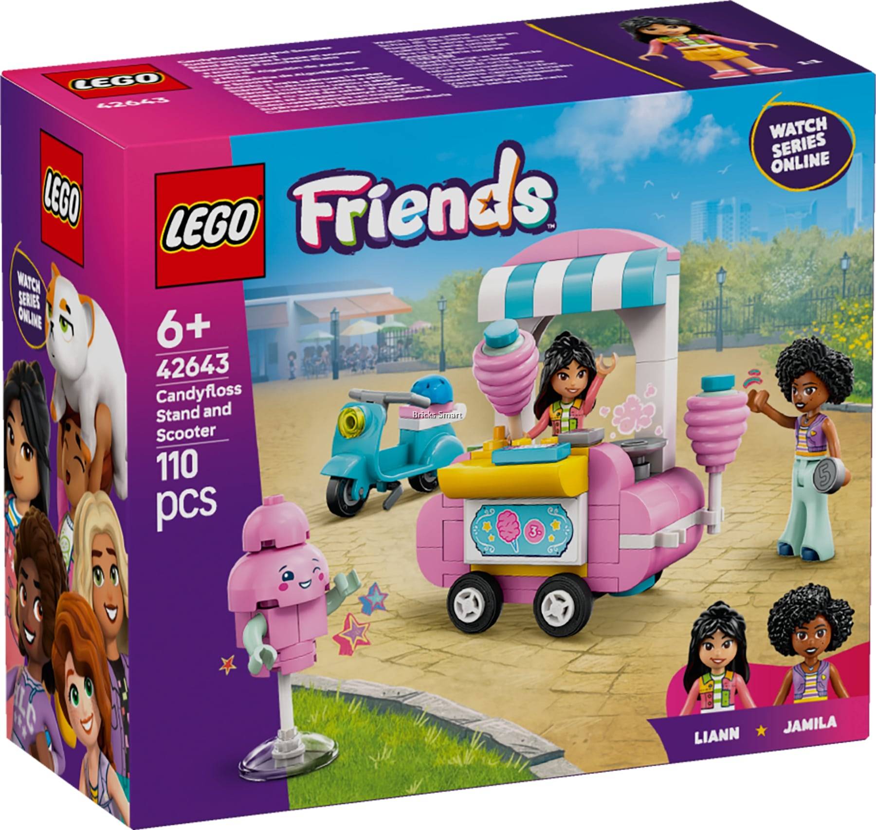 LEGO 42643 LEGO Friends Cotton Candy Stand and Scooter Building Toy Set ...