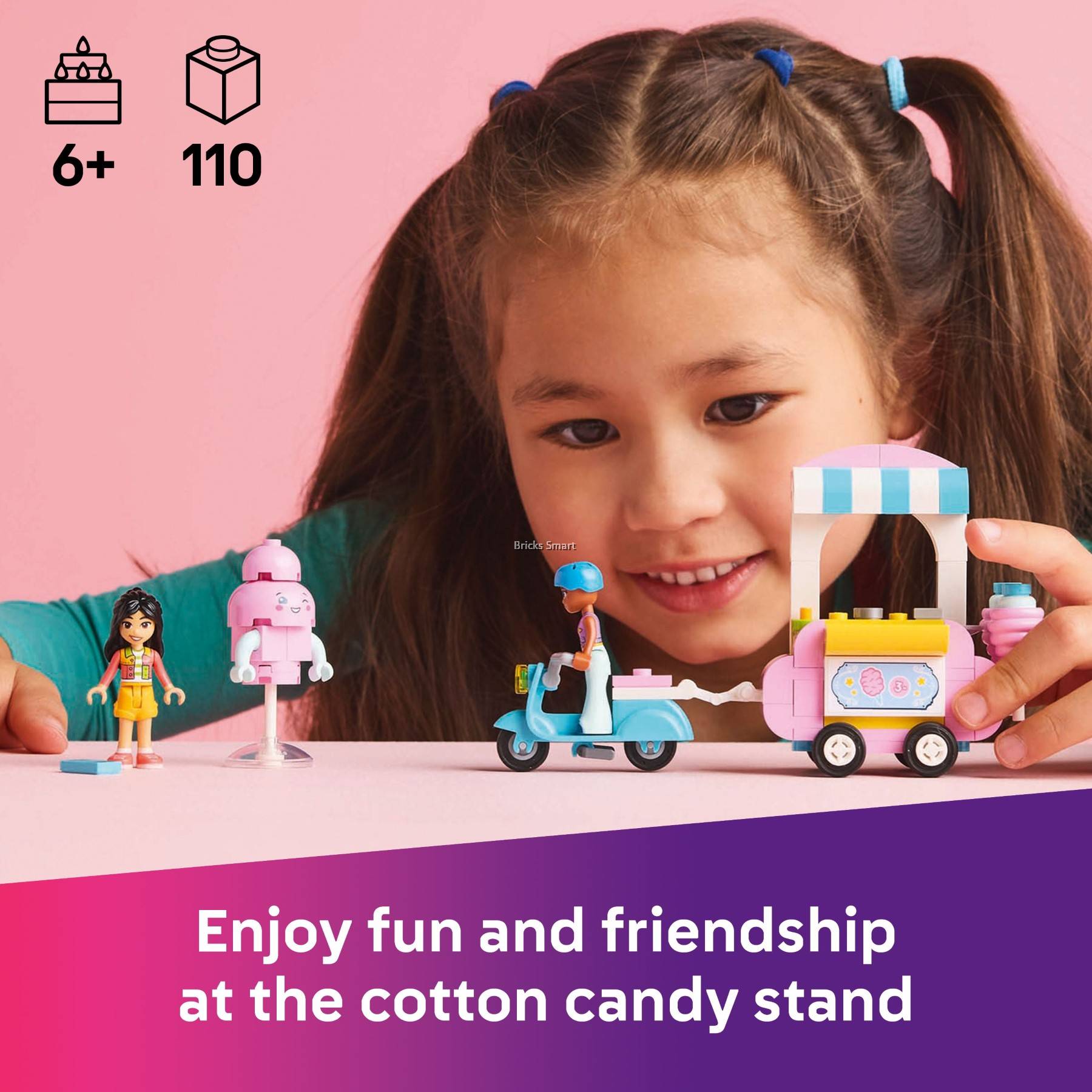 LEGO 42643 LEGO Friends Cotton Candy Stand and Scooter Building Toy Set ...