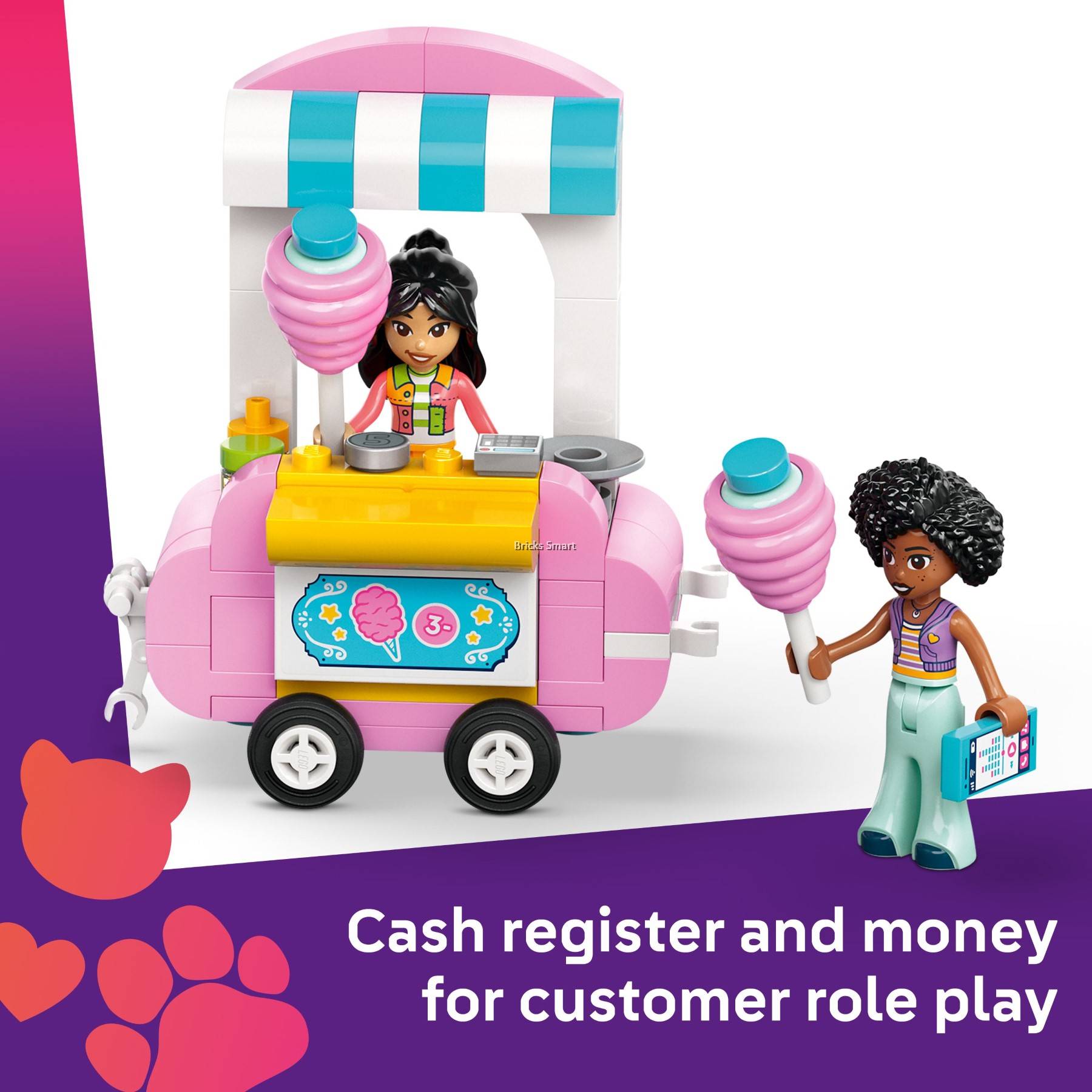 LEGO 42643 LEGO Friends Cotton Candy Stand and Scooter Building Toy Set ...