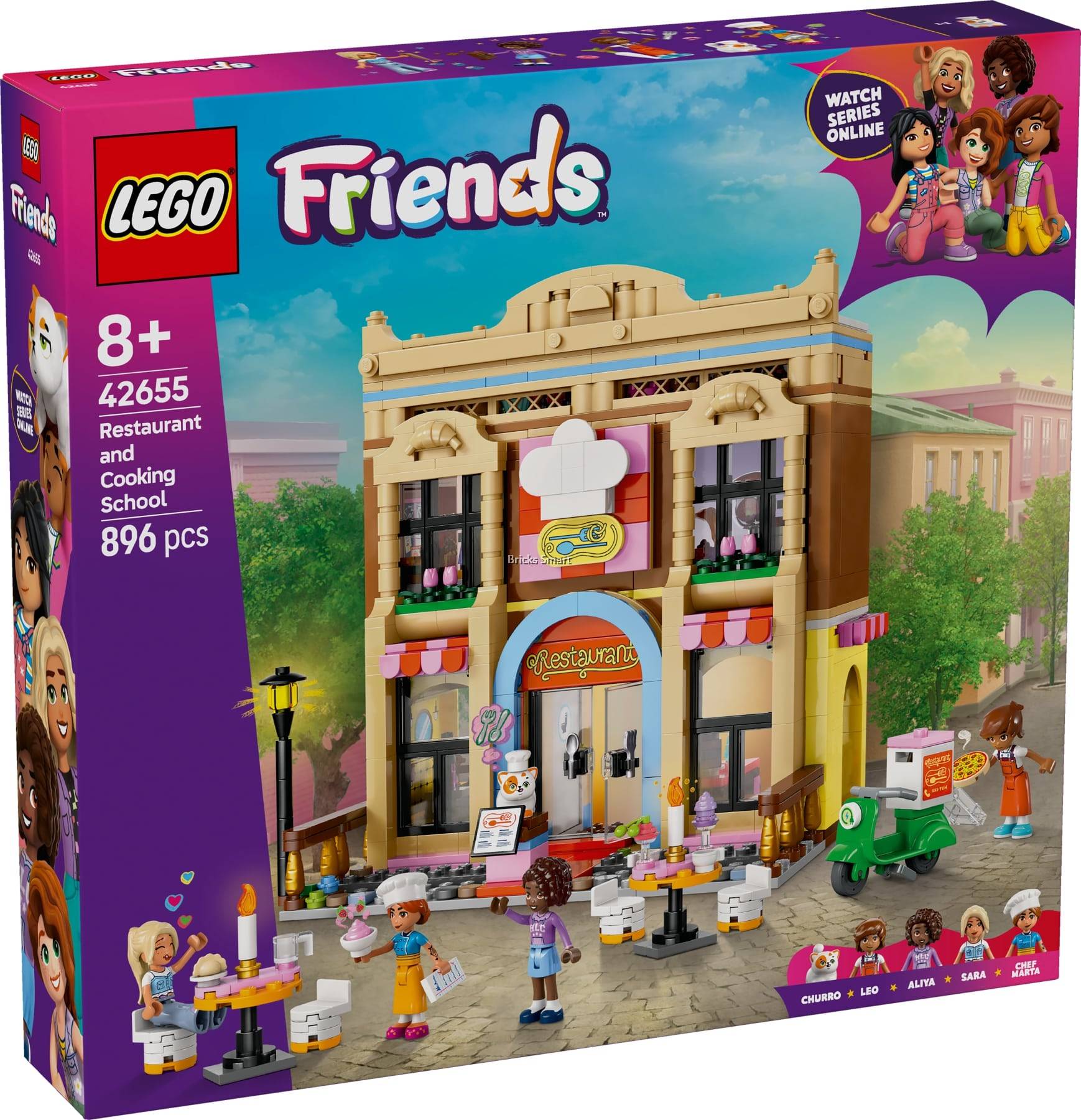 LEGO 42655 LEGO Friends Restaurant and Cooking School Building Toy Set ...