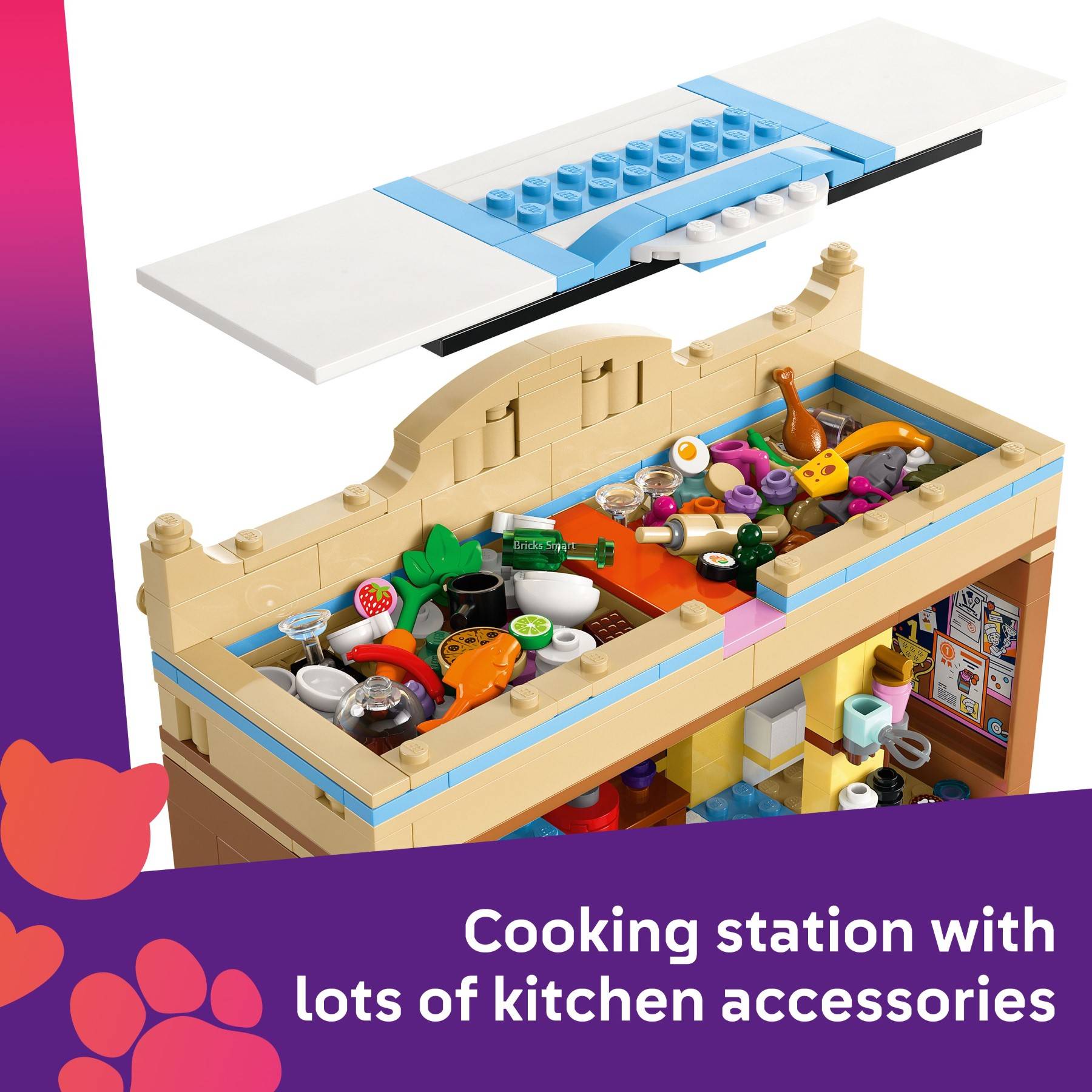 LEGO 42655 LEGO Friends Restaurant and Cooking School Building Toy Set ...