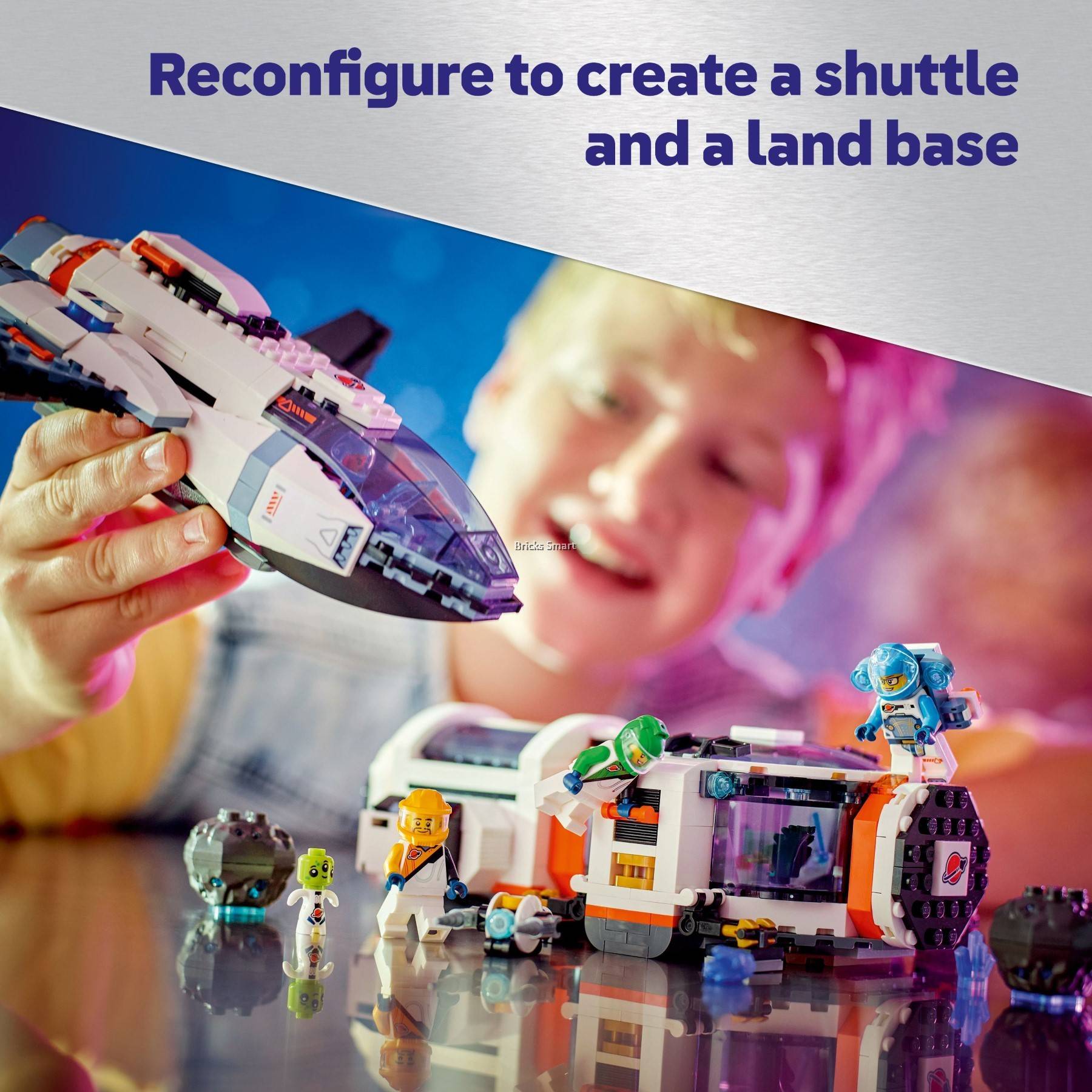 LEGO 60446 City Modular Galactic Spaceship Building Toy Set (717 Pieces)