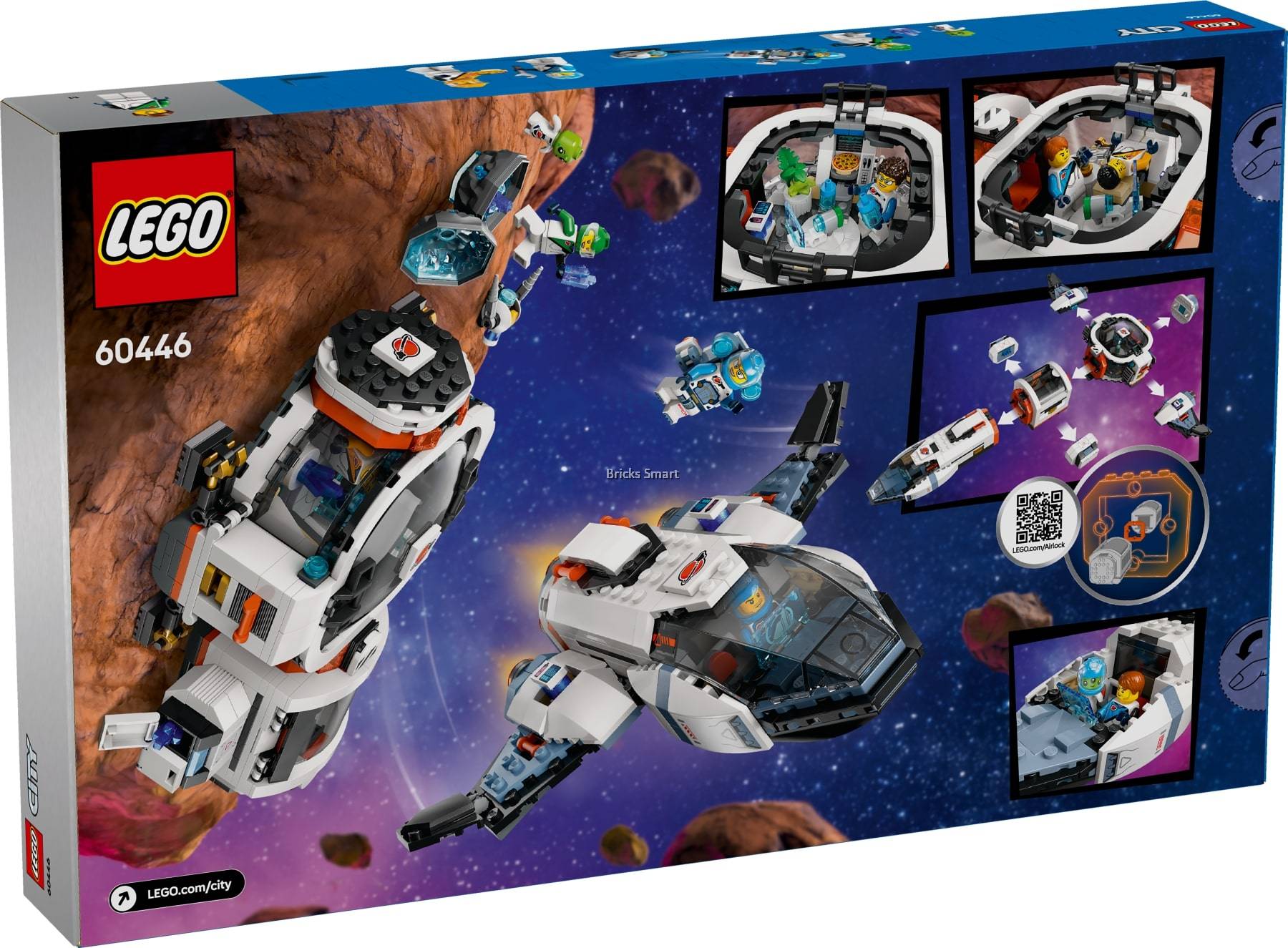 LEGO 60446 City Modular Galactic Spaceship Building Toy Set (717 Pieces)