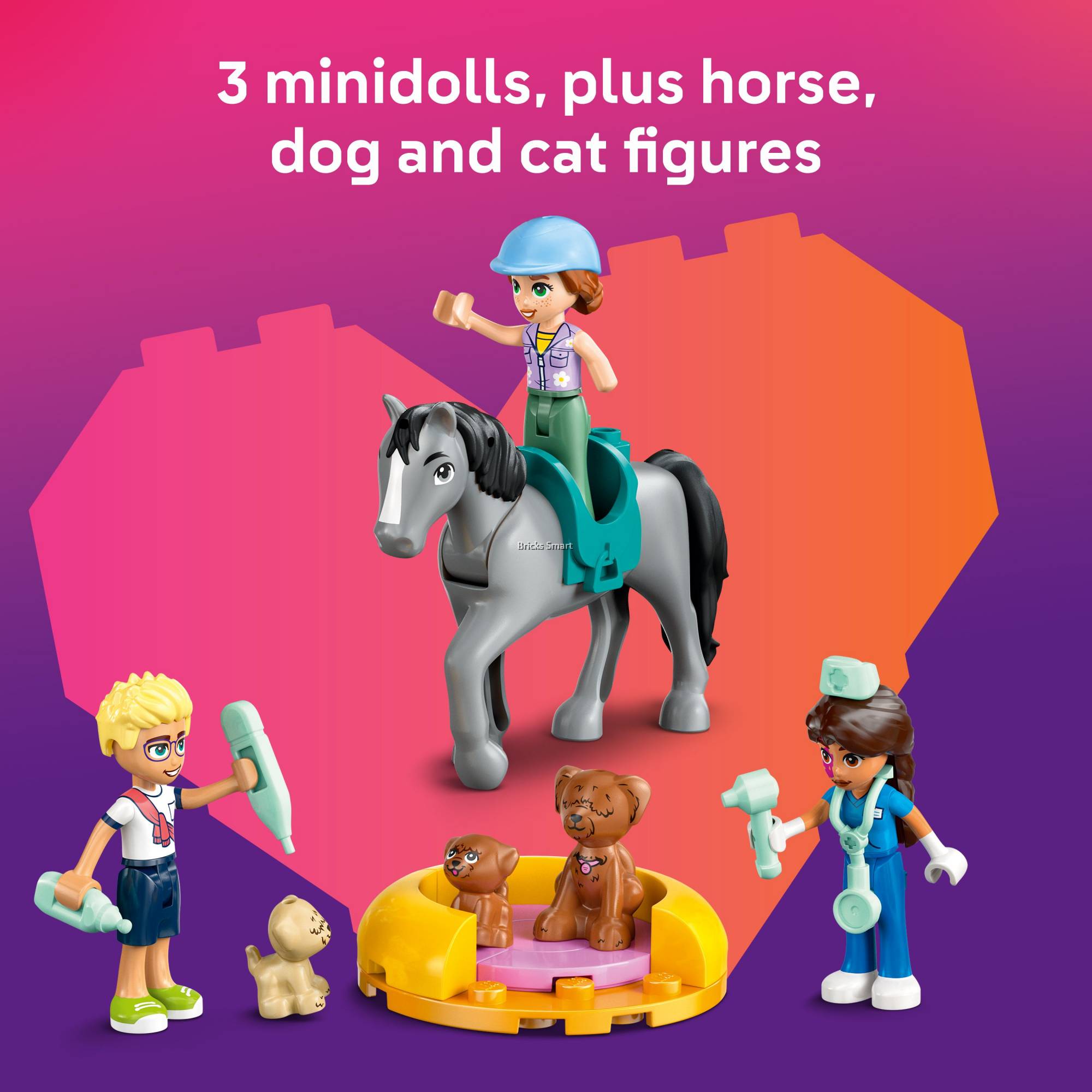 LEGO 42651 LEGO Friends Horse and Pet Vet Clinic Building Toy Set (428 ...