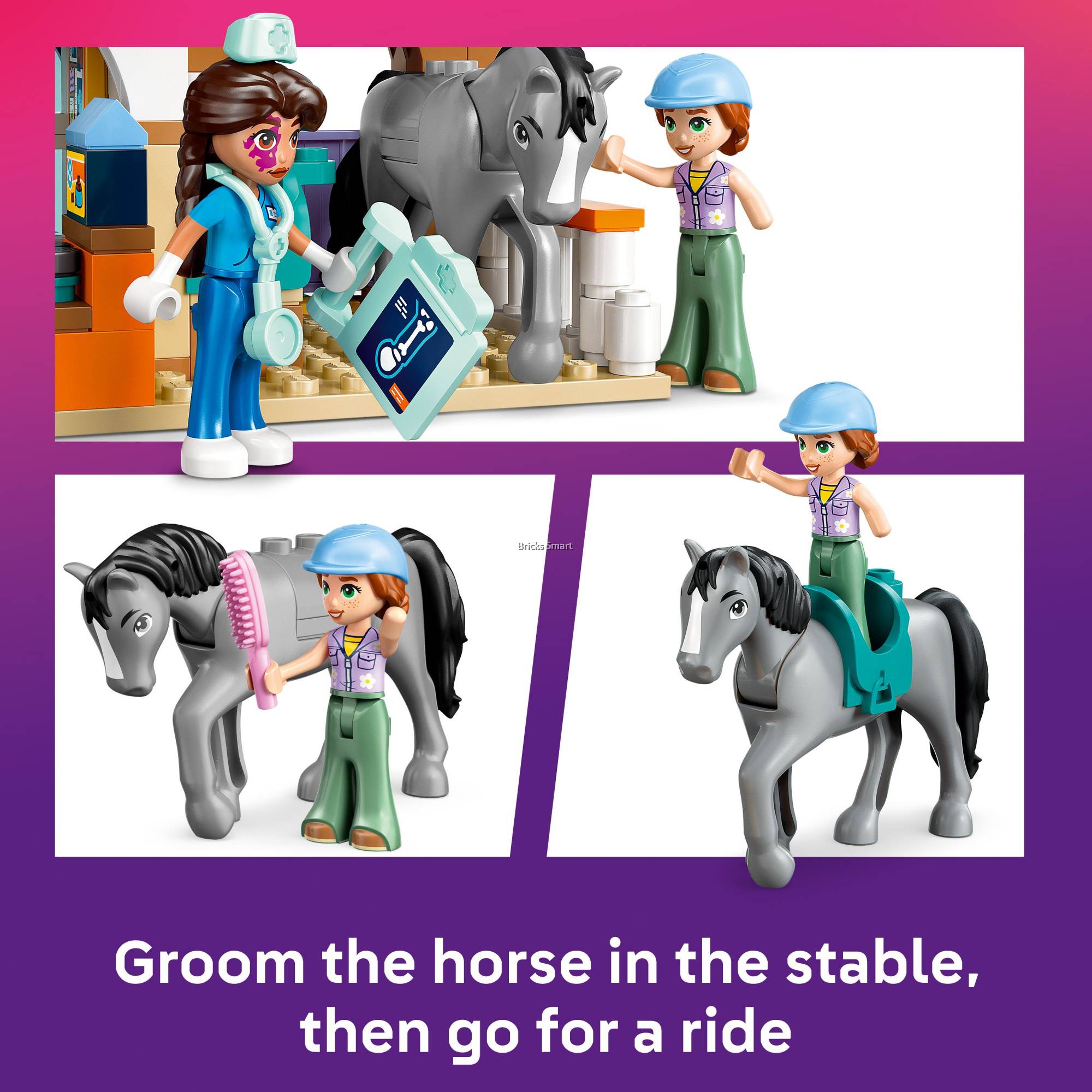 LEGO 42651 LEGO Friends Horse and Pet Vet Clinic Building Toy Set (428 ...