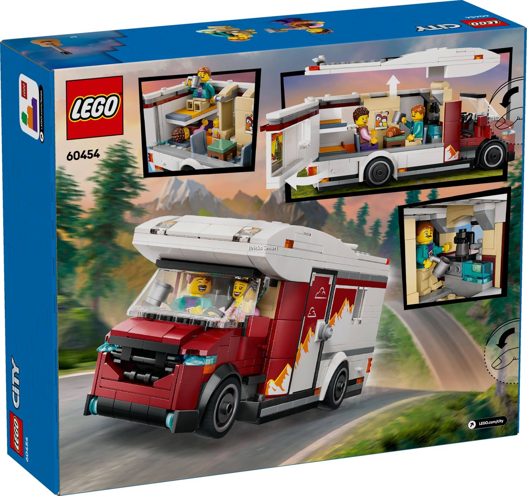 LEGO 60454 City Holiday Adventure Camper Van Building Toy Set (385 Pieces)