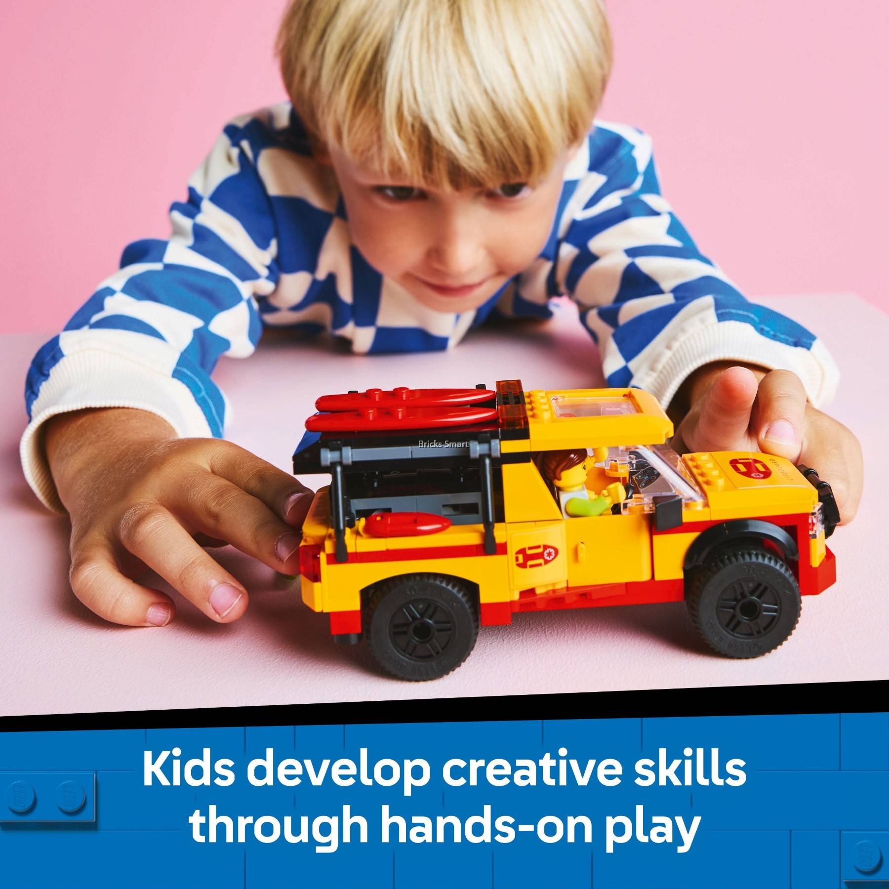 LEGO 60453 City Lifeguard Beach Rescue Truck Building Toy Set (214 Pieces)