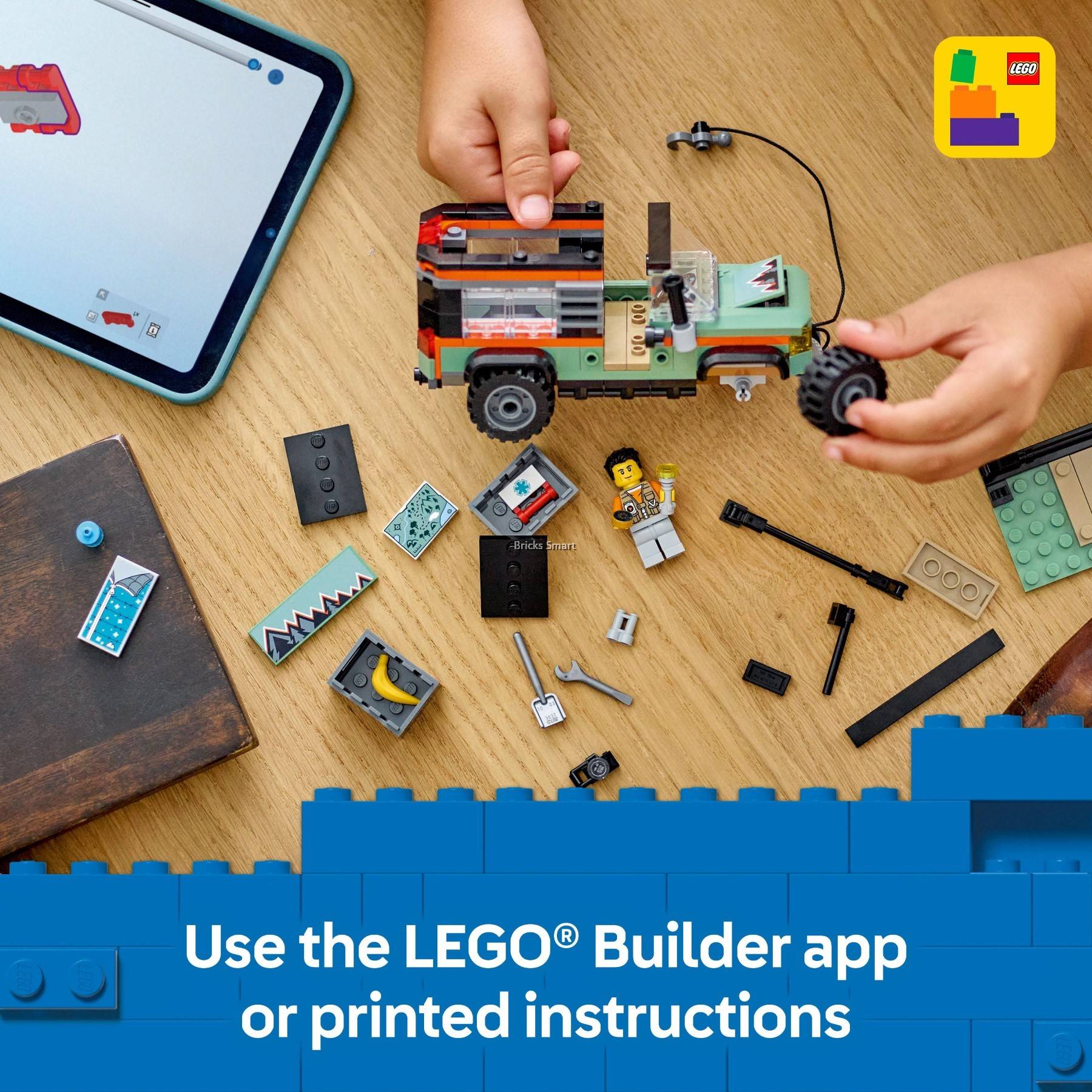 LEGO 60447 City Off-Road 4x4 Mountain Truck Building Toy Set (221 Pieces)