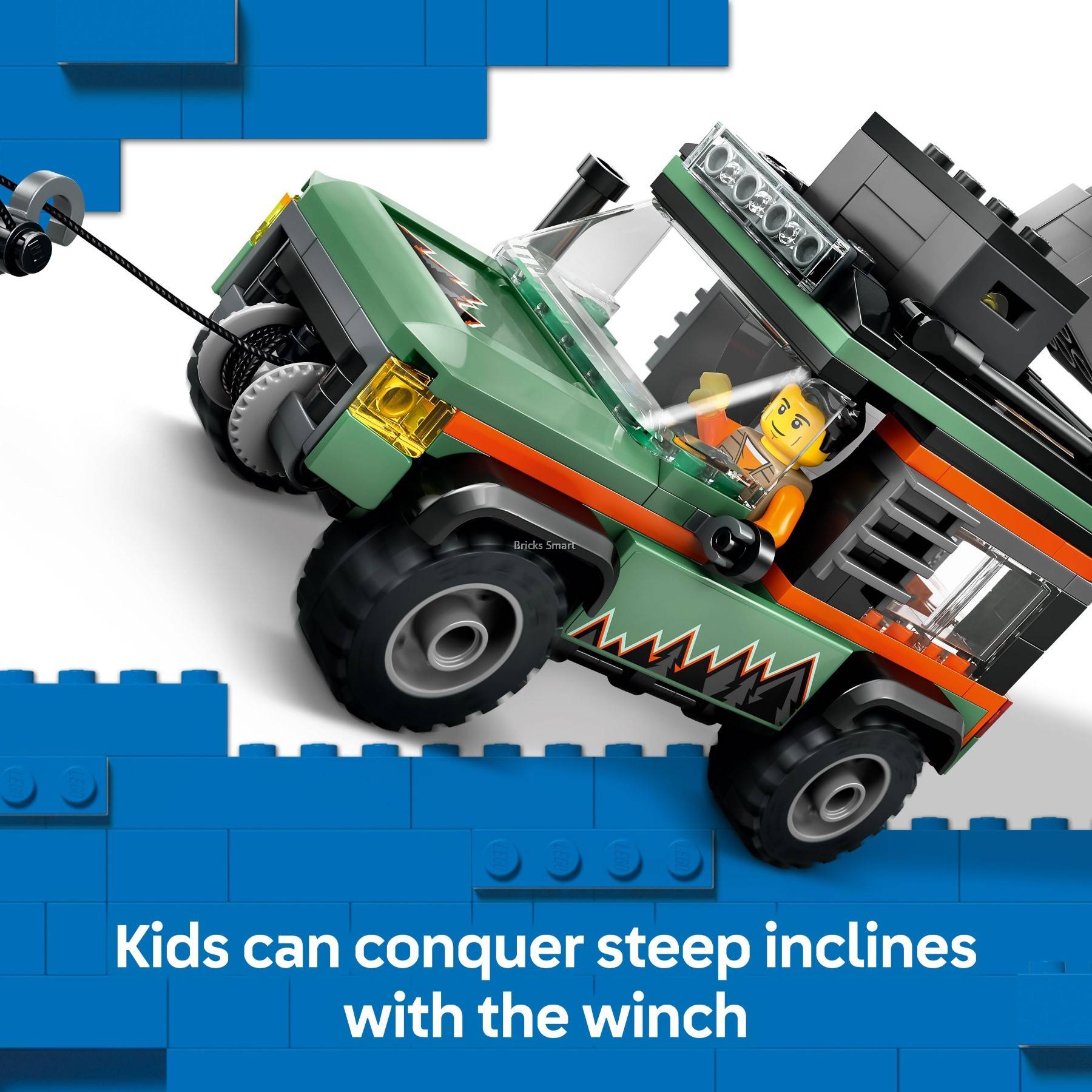 LEGO 60447 City Off-Road 4x4 Mountain Truck Building Toy Set (221 Pieces)