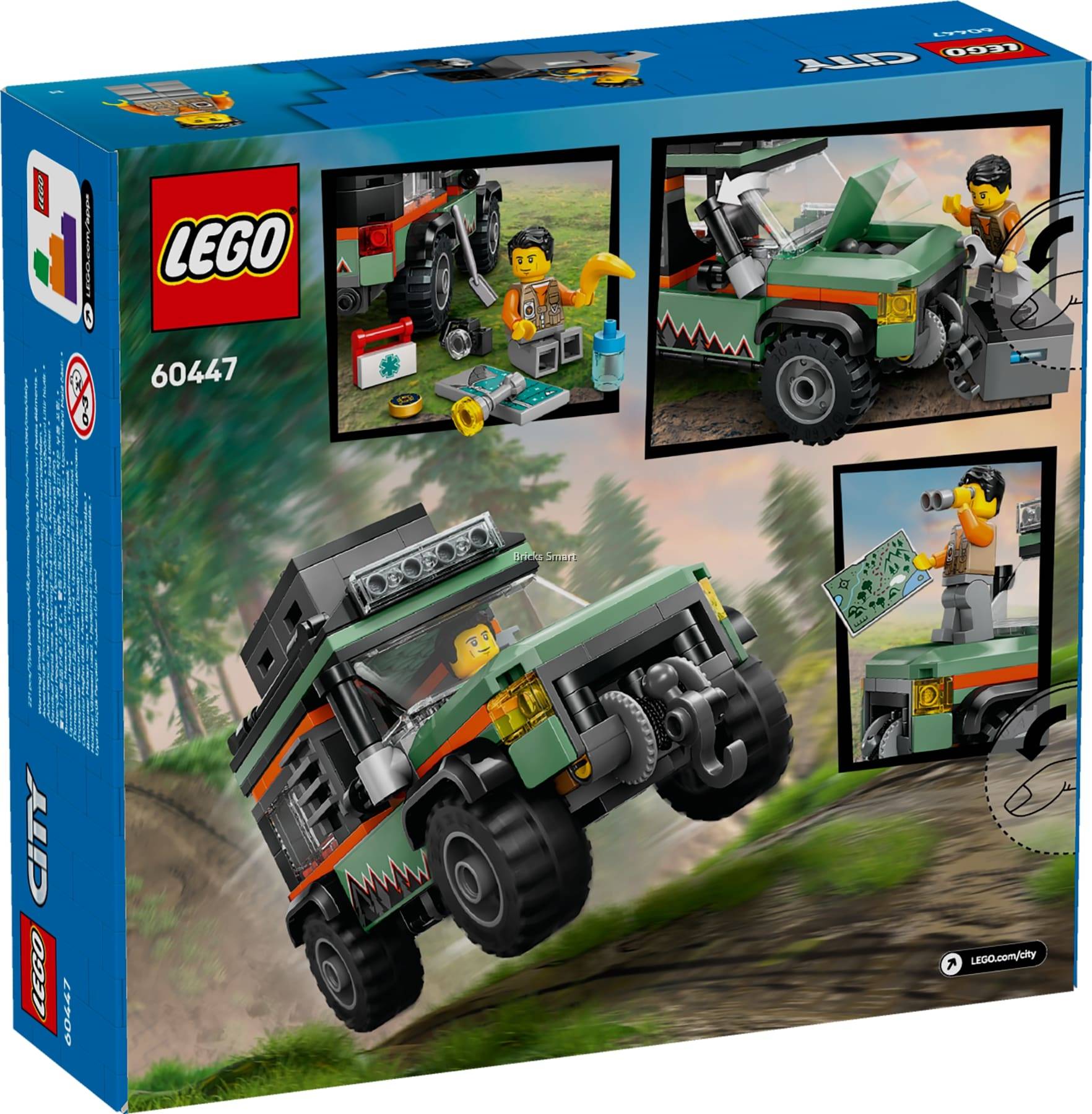 LEGO 60447 City Off-Road 4x4 Mountain Truck Building Toy Set (221 Pieces)