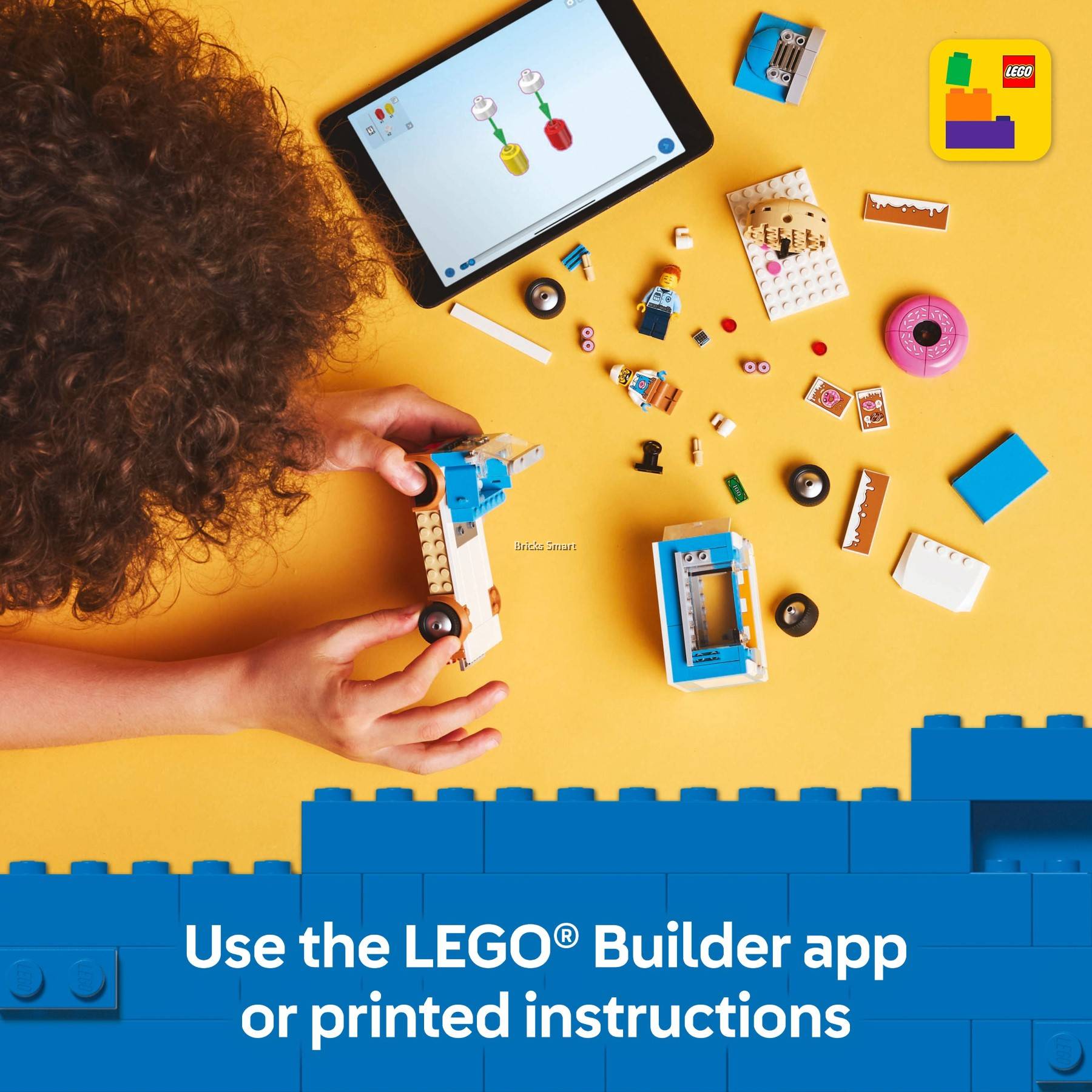 LEGO 60452 City Donut Truck Building Toy Set (196 Pieces)