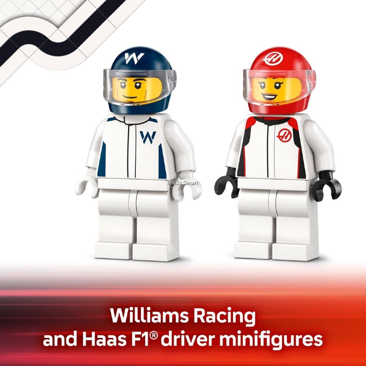 LEGO 60464 City Formula F1 Williams Racing & Haas F1 Race Cars Building ...