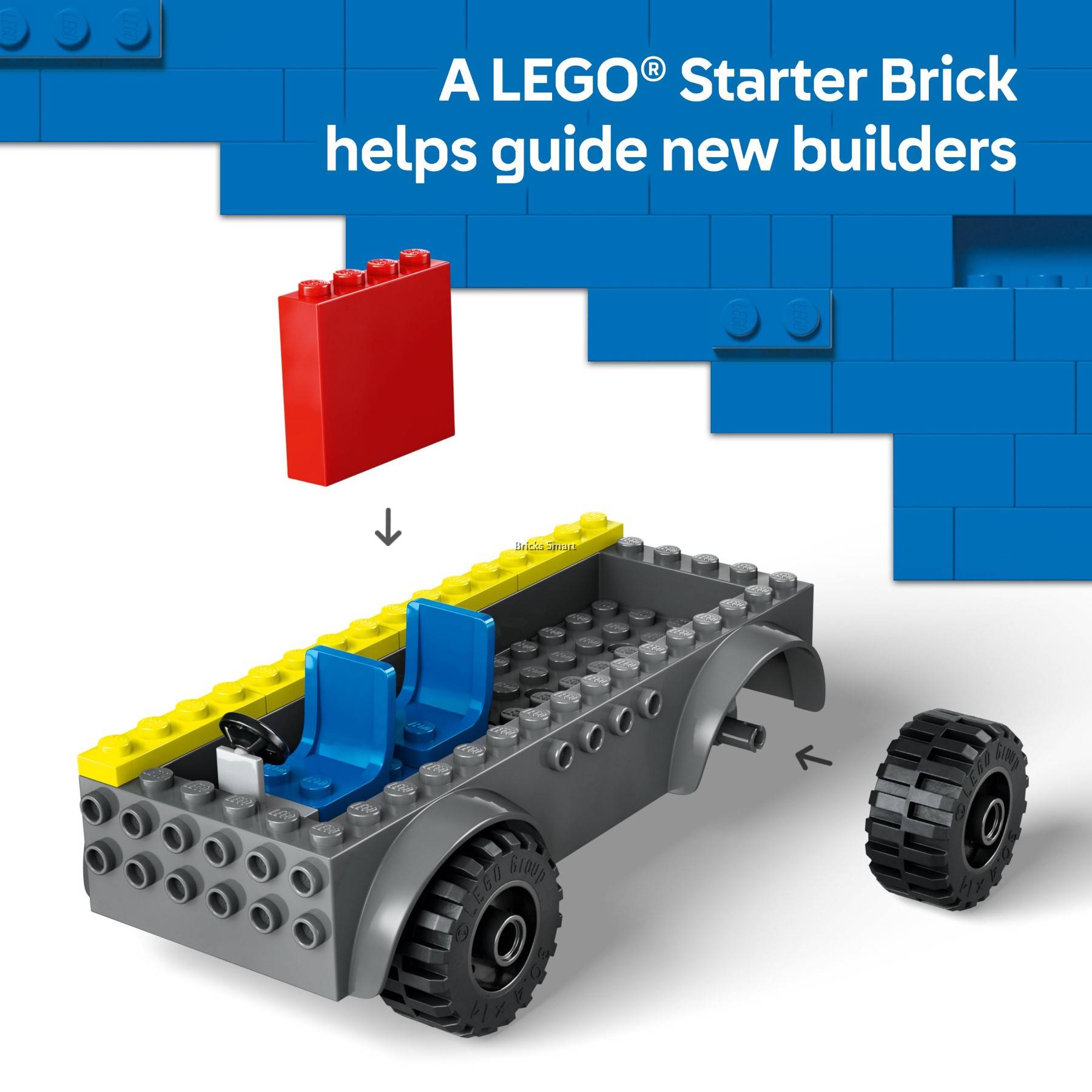 LEGO 60463 City Fire Ladder Truck Building Toy Set (82 Pieces)