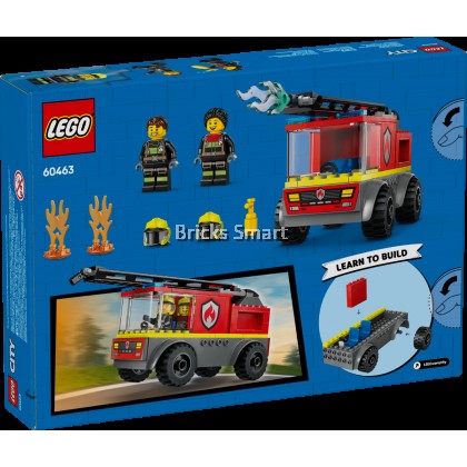 LEGO 60463 City Fire Ladder Truck Building Toy Set (82 Pieces)