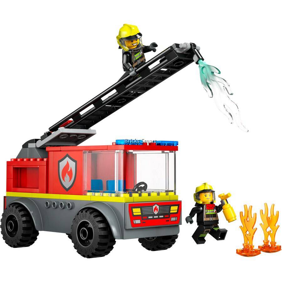LEGO 60463 City Fire Ladder Truck Building Toy Set (82 Pieces)