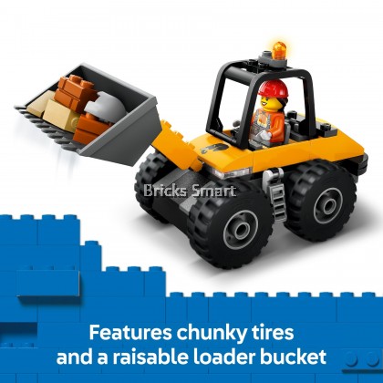 LEGO 60450 City Yellow Construction Wheel Loader Building Toy Set (81 ...