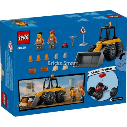LEGO 60450 City Yellow Construction Wheel Loader Building Toy Set (81 ...