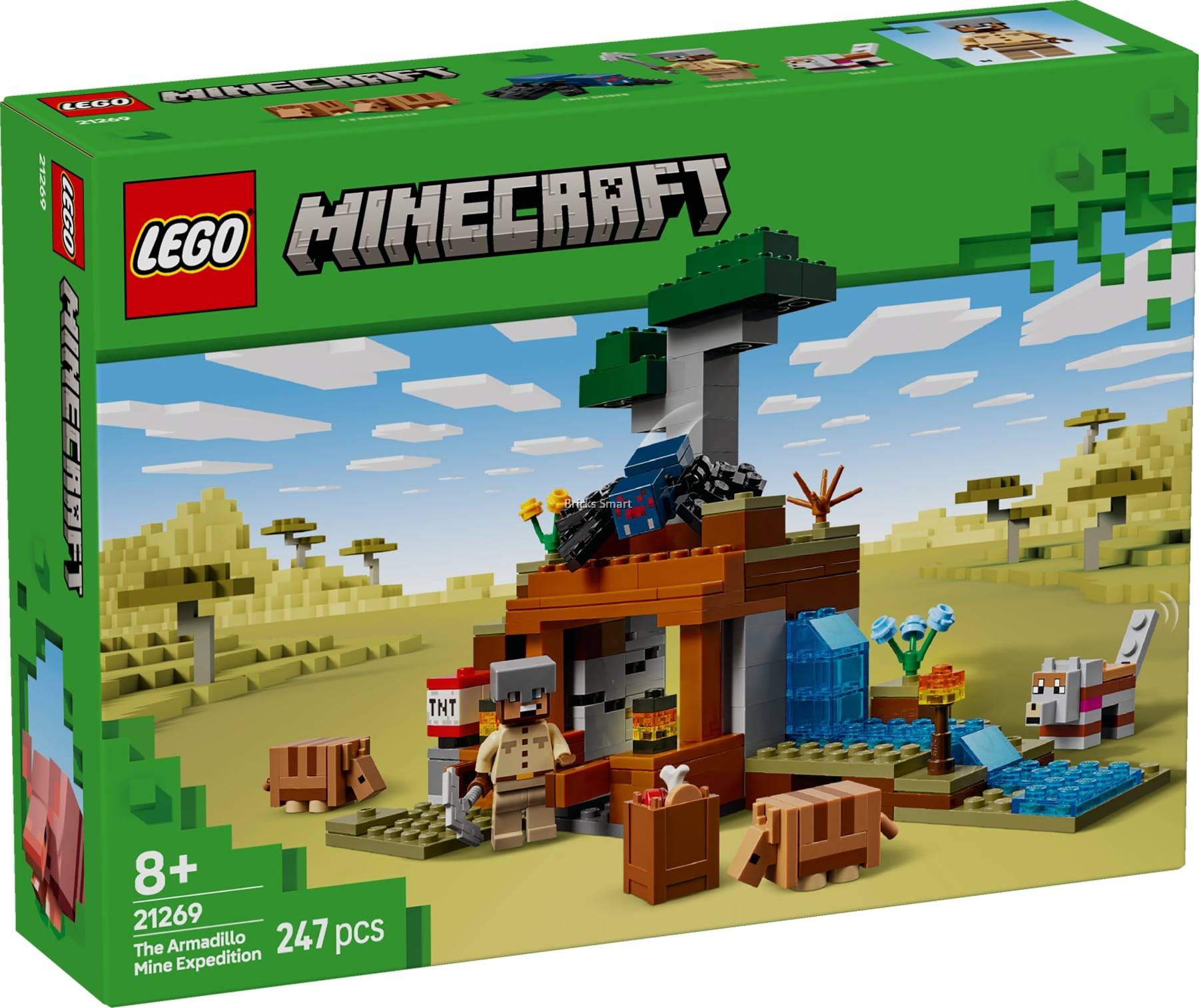 LEGO 21269 Minecraft The Armadillo Mine Expedition Building Toy Set ...