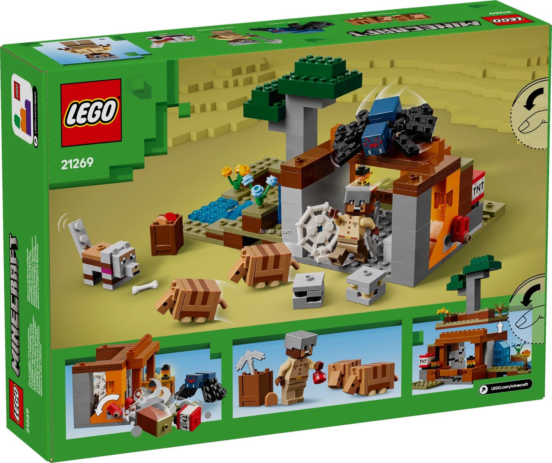 LEGO 21269 Minecraft The Armadillo Mine Expedition Building Toy Set ...